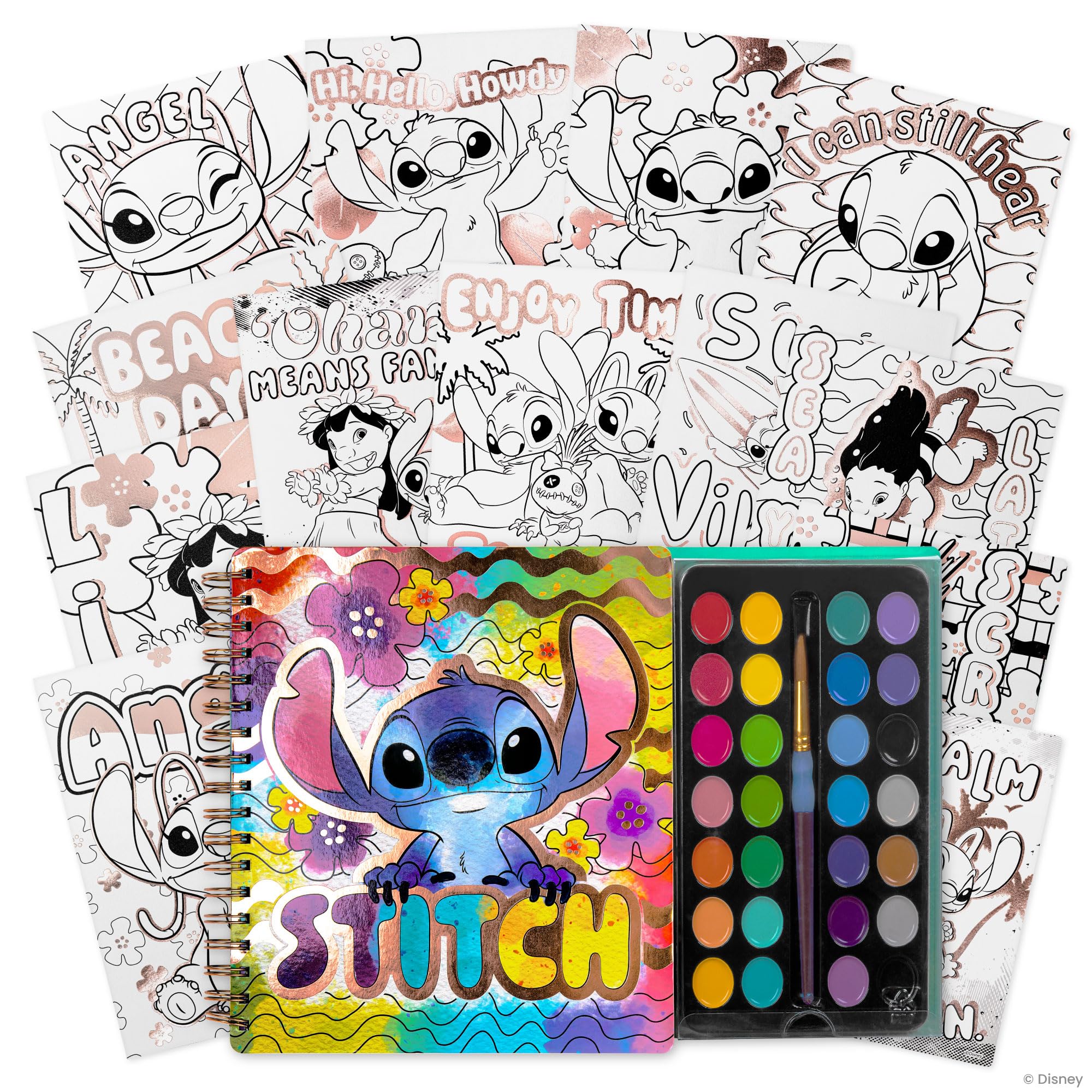 Snapklik.com : Fashion Angels Disney Stitch Watercolor Poster Set ...