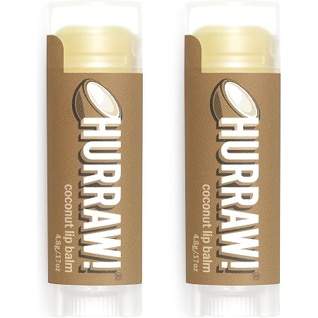 Amazon.com : Hurraw! Coconut Lip Balm, 3 Pack: Organic, Certified Vegan ...