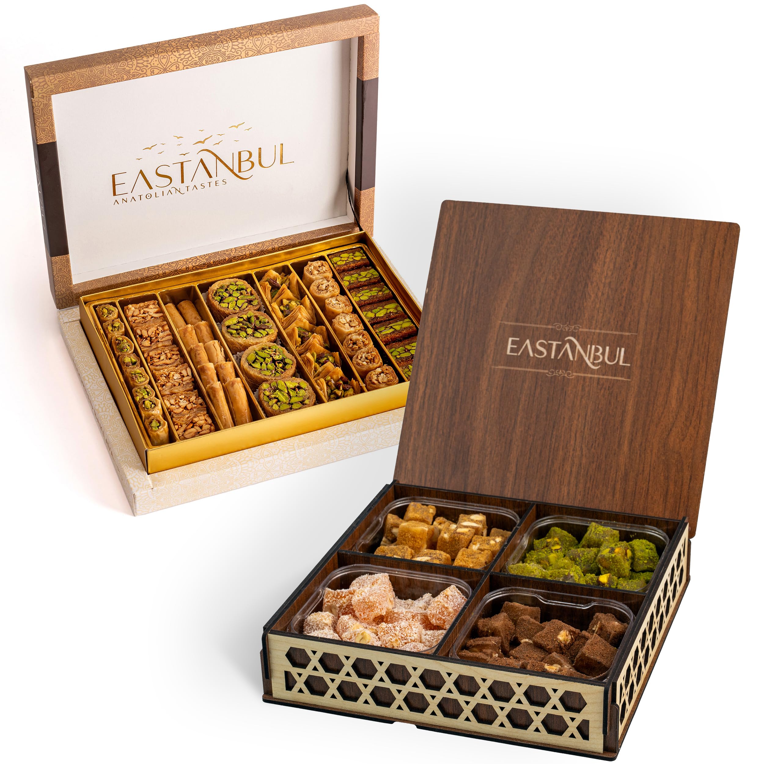 Amazon.com: Eastanbul Baklava & Turkish Delight Gift Set, Baklava Gift ...