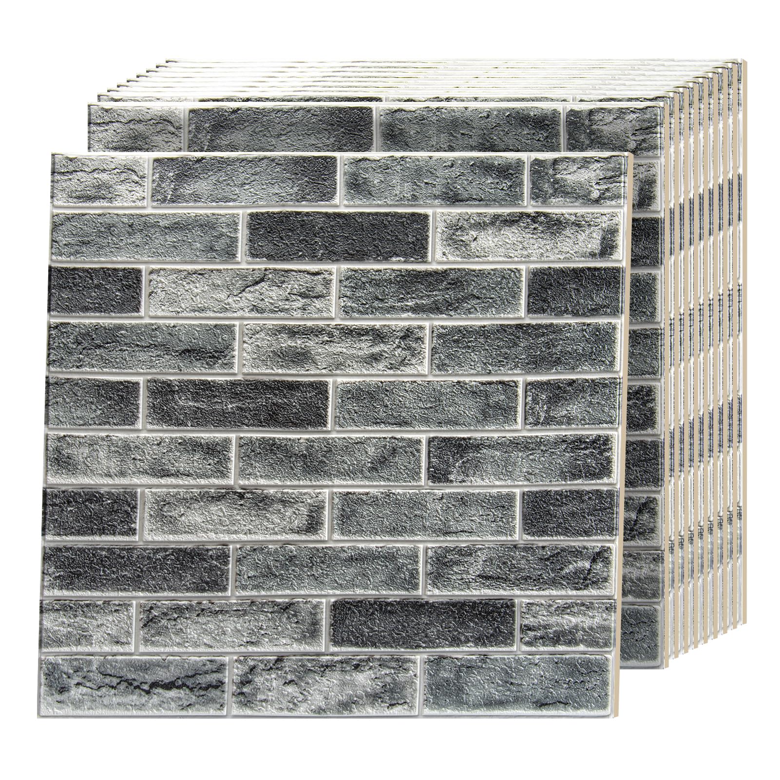 Art3d 10Pcs Large Size 52.5 Sq.FT 3D Self-Adhesive Foam Brick Wall ...