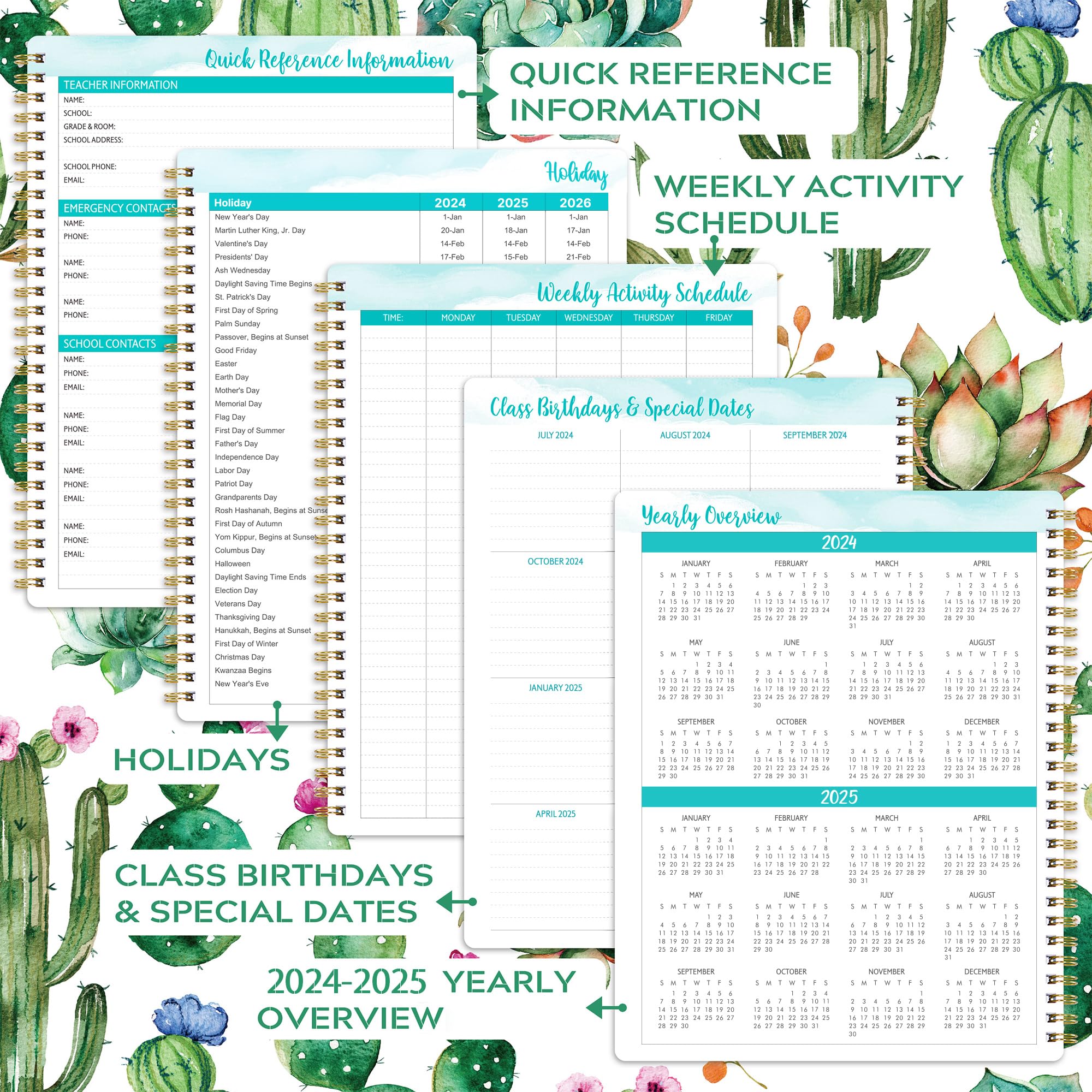 Snapklik.com : 2024-2025 Teacher Planner - Lesson Planner 2024-2025 ...