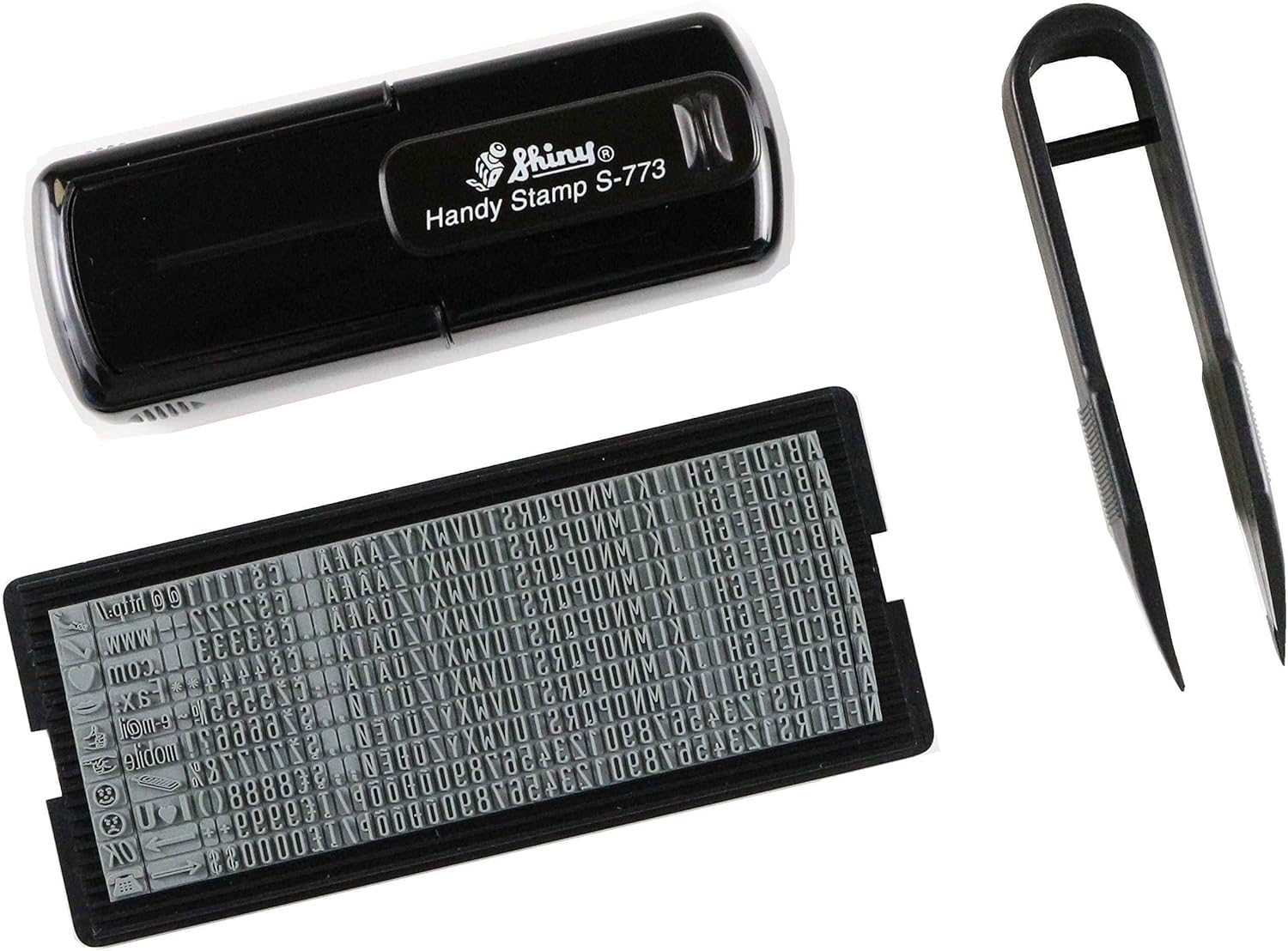 Amazon.com: Shiny S-773-1 Handy Stamp, DIY Set, Black