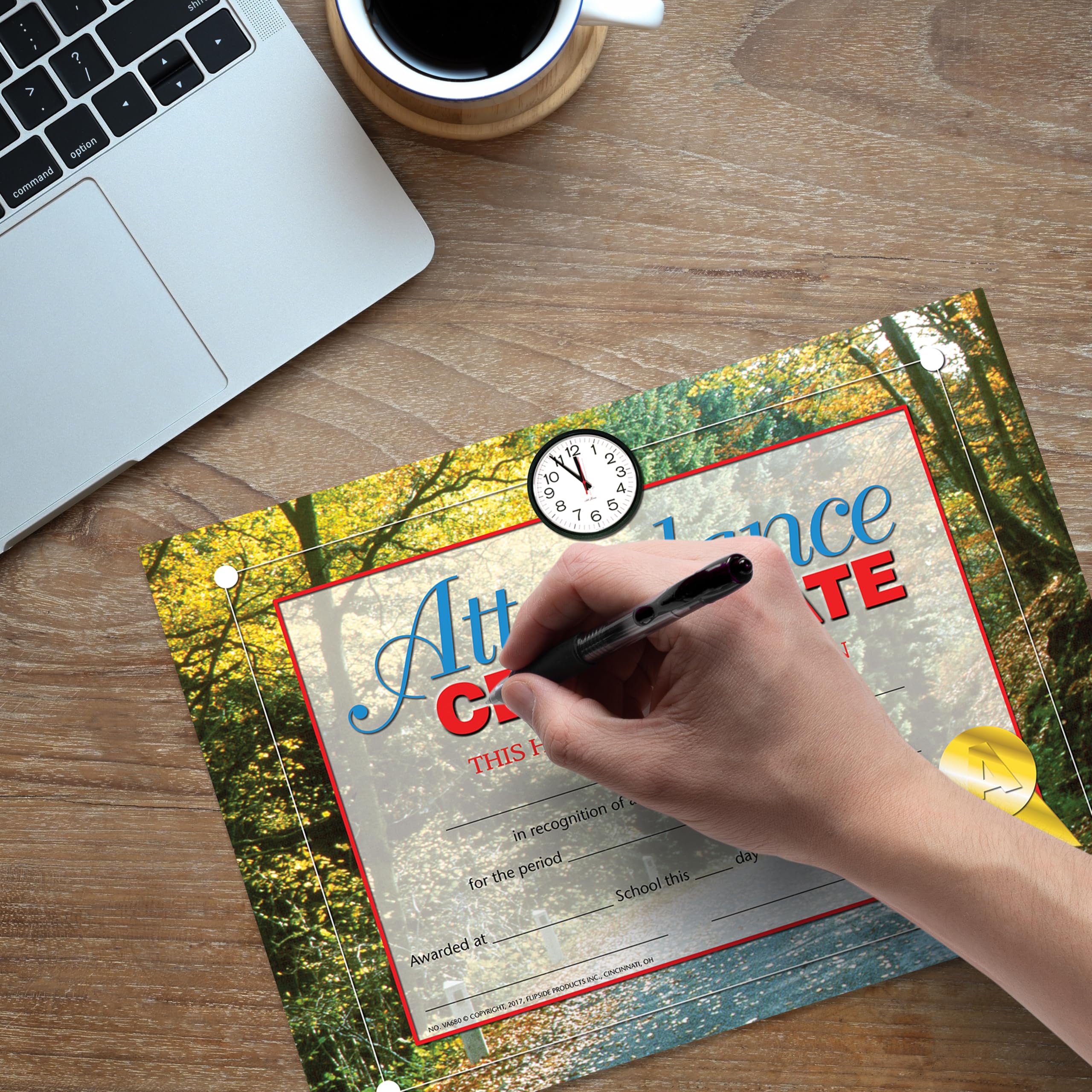 Full Color Matte Paper Certificates Flipside Art Achievement ...