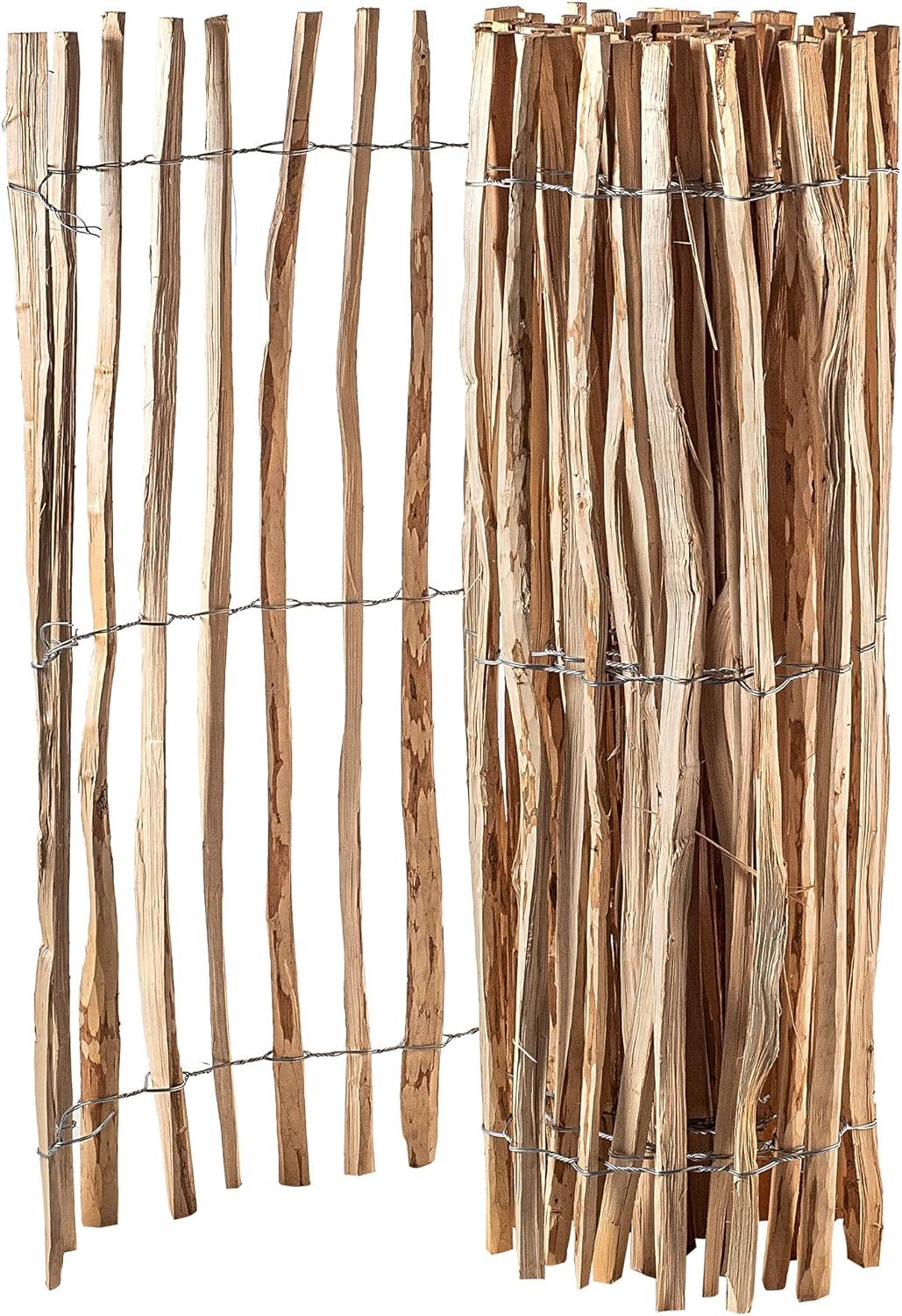 KADAX Wooden Picket Fence, Rustic Enclosure in Various Sizes ...