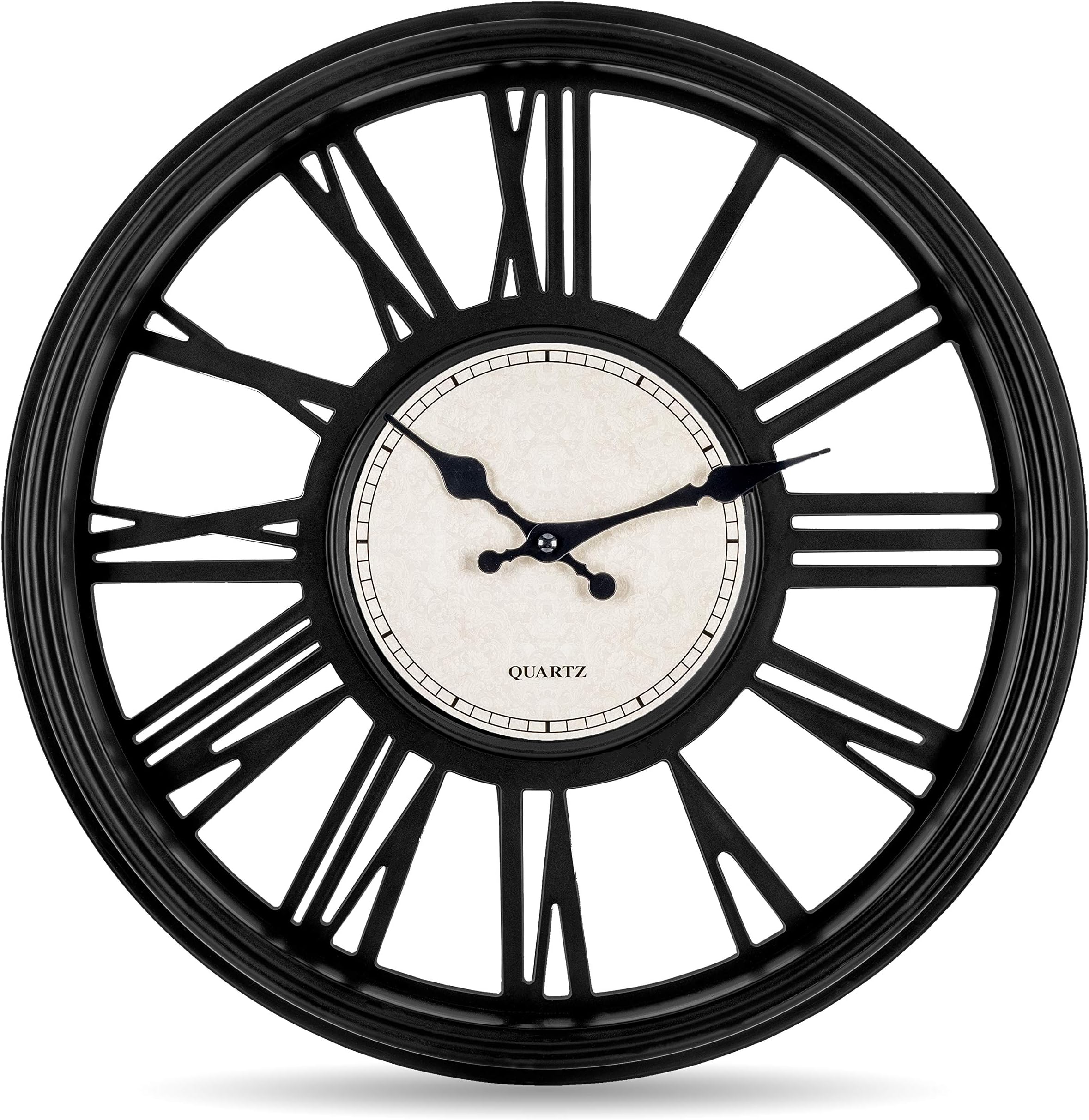 Amazon.com: Bernhard Products Decorative Wall Clock 18 Inch Silent Non ...