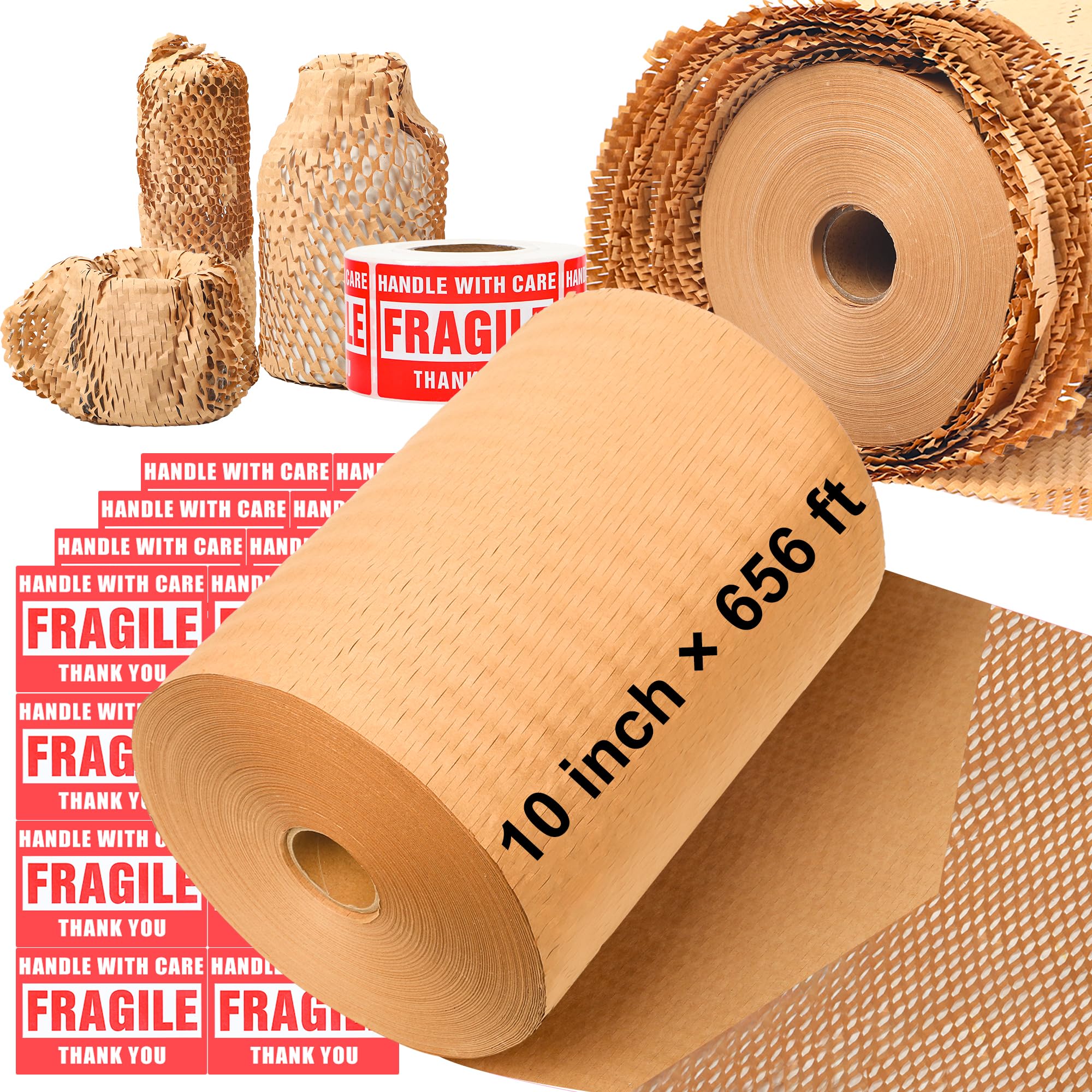 Amazon.com: Honeycomb Packing Paper 10''x656' Substitute Alternative ...