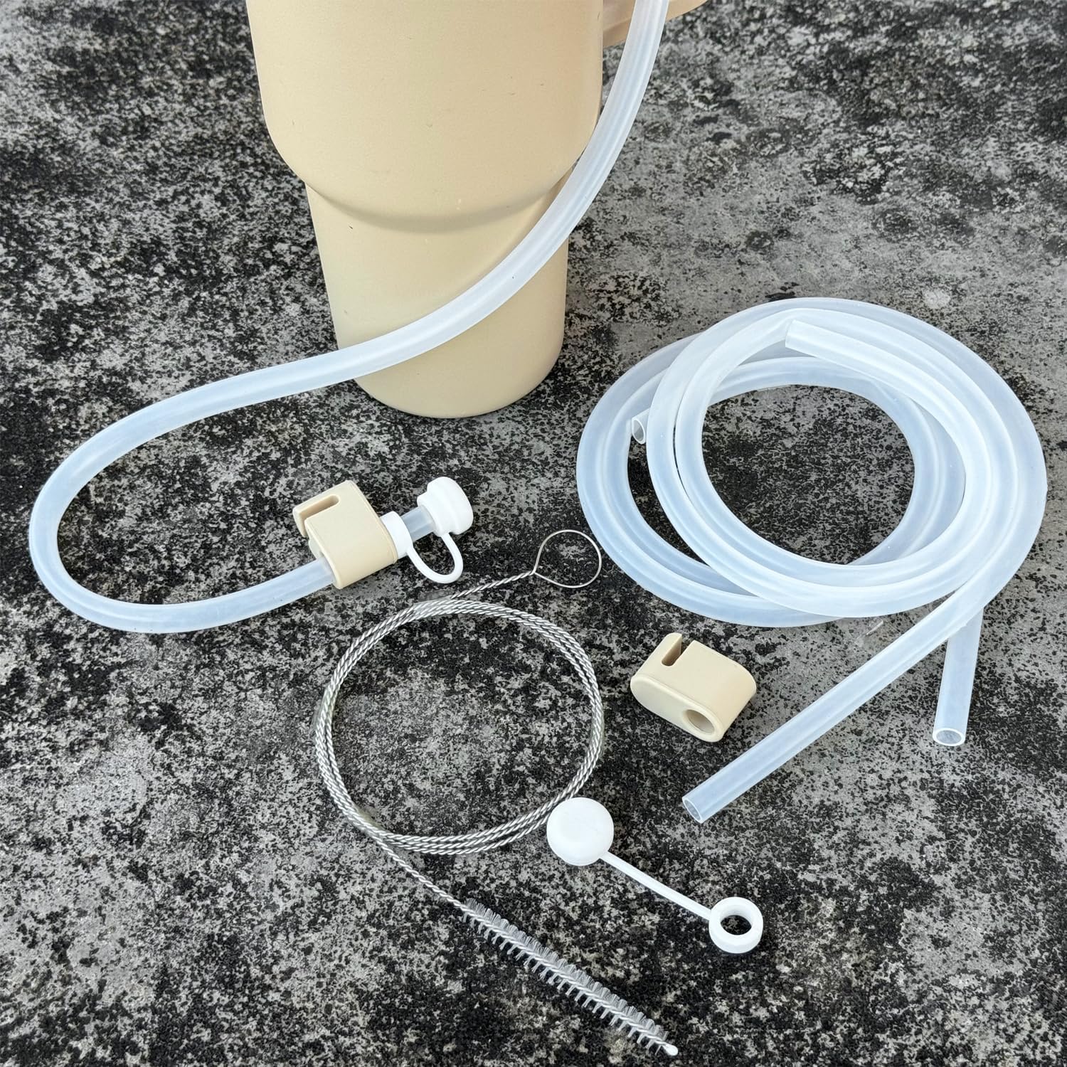 Amazon.com: MIMORE Extra Long Silicone Straws - 35" Extendable Reusable ...