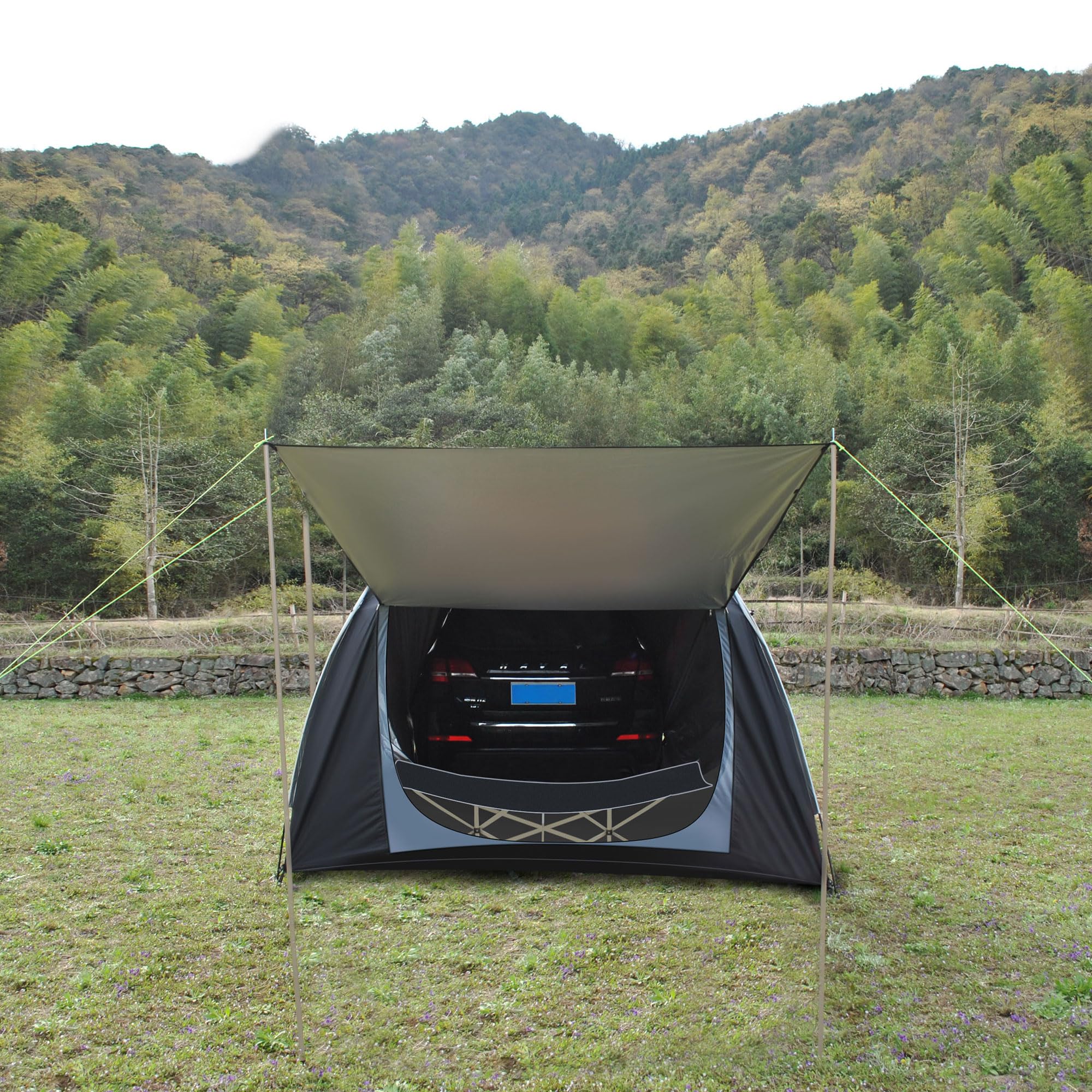 Snapklik.com : Car Rear Tent Hatchback Tents SUV Camping Tent Tailgate ...