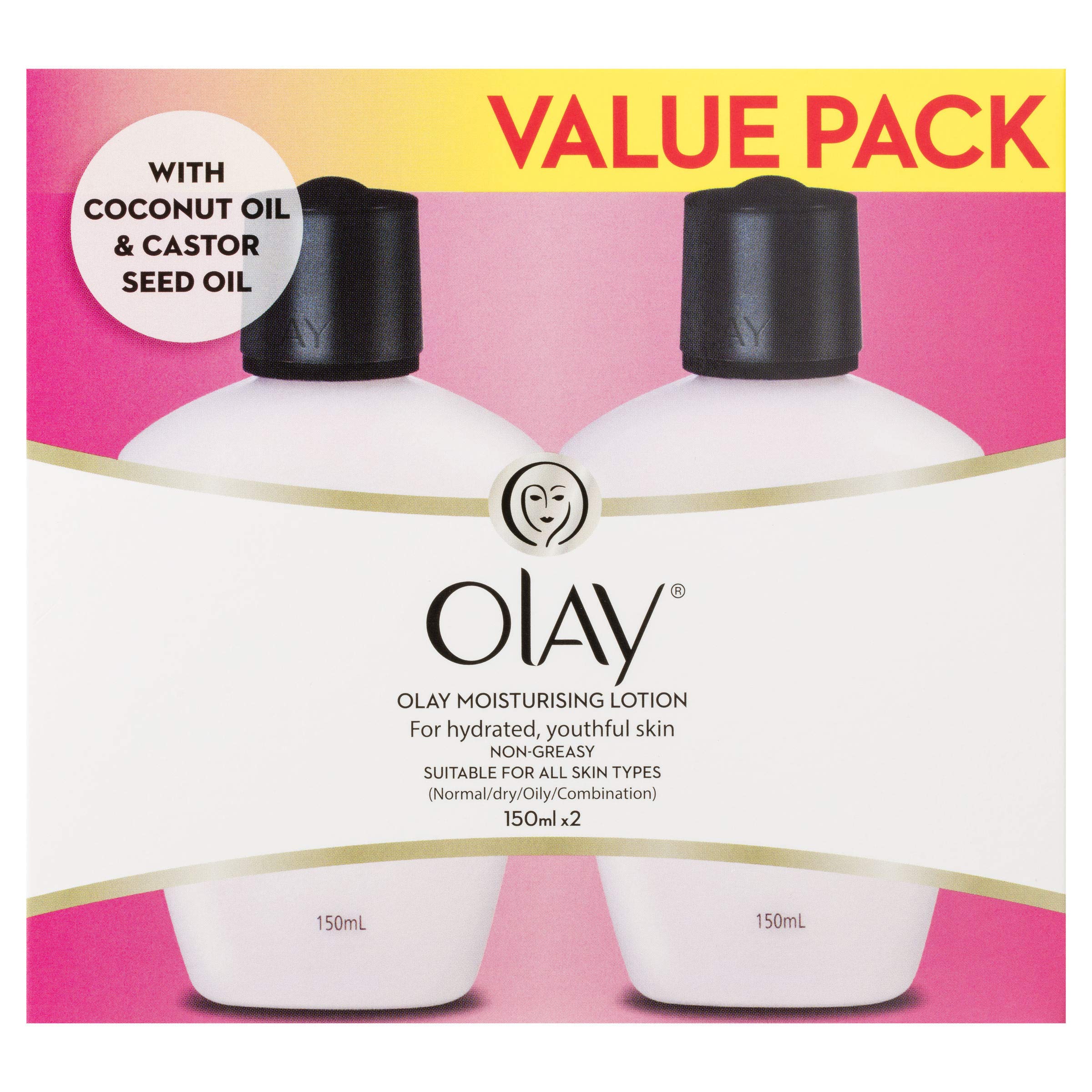 Olay Moisturising Lotion 150ml x 2 Value Pack, 150ml : Amazon.com.au ...