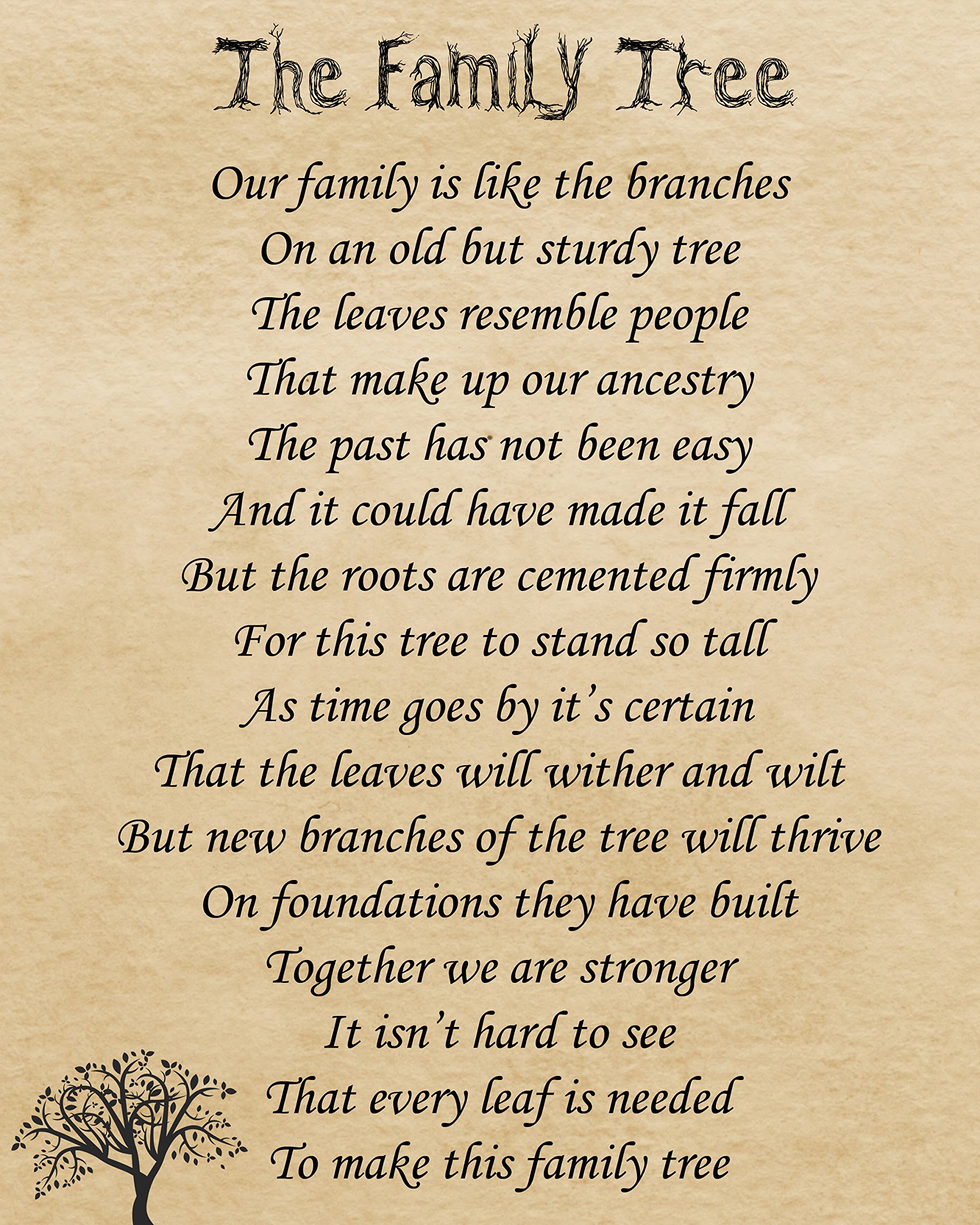 Family Tree Poems Quotes