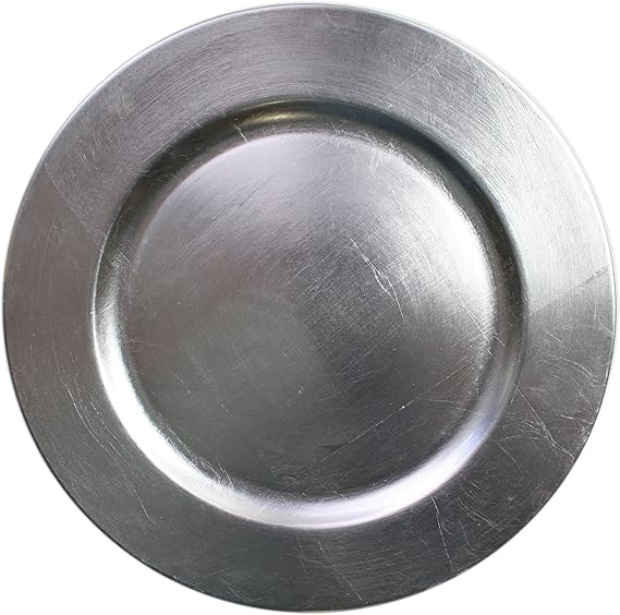 Amazon.com | ChargeIt by Jay Silver 13-inch Round Charger Plate ...