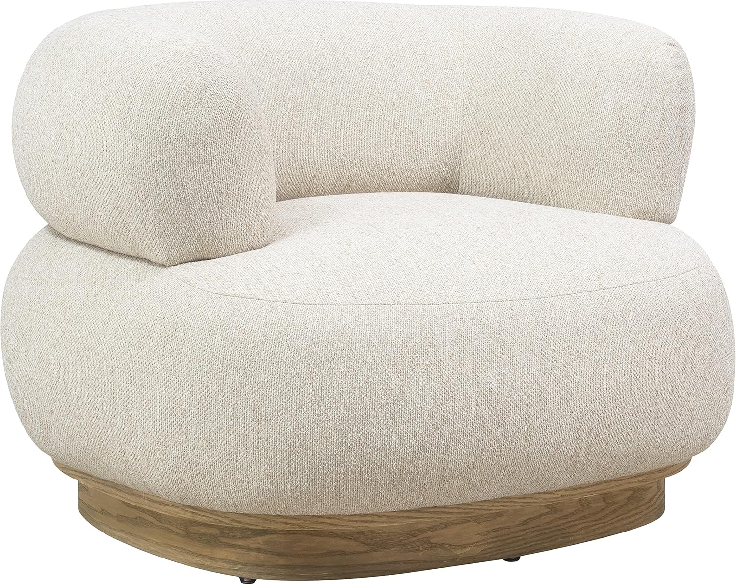 Amazon.com: Sagebrook Home Modern Round Back Chair, Oatmeal, Round ...