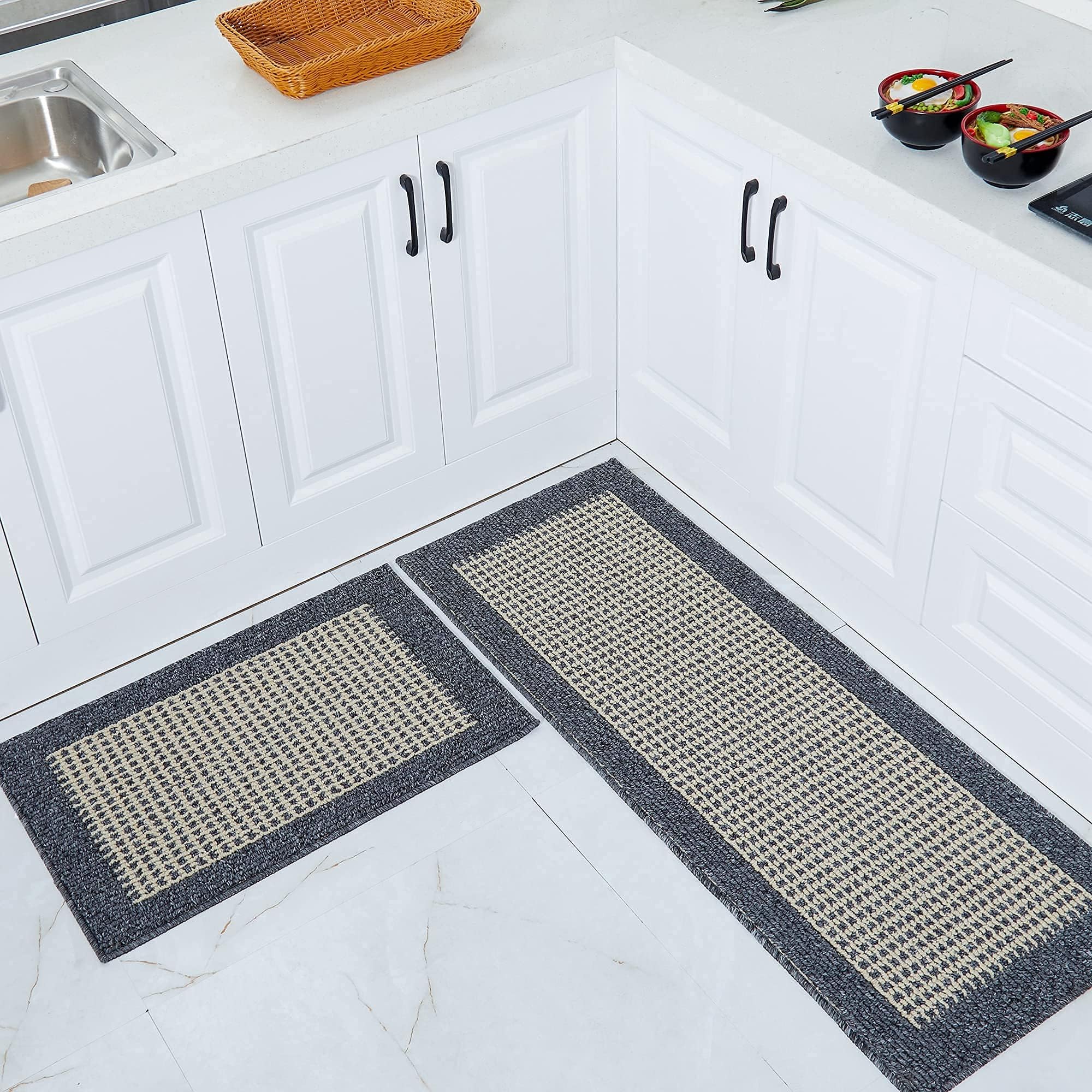 Amazon.com: BH Home & Linen Kitchen mat for Floor 18 x 30 in | Kitchen ...