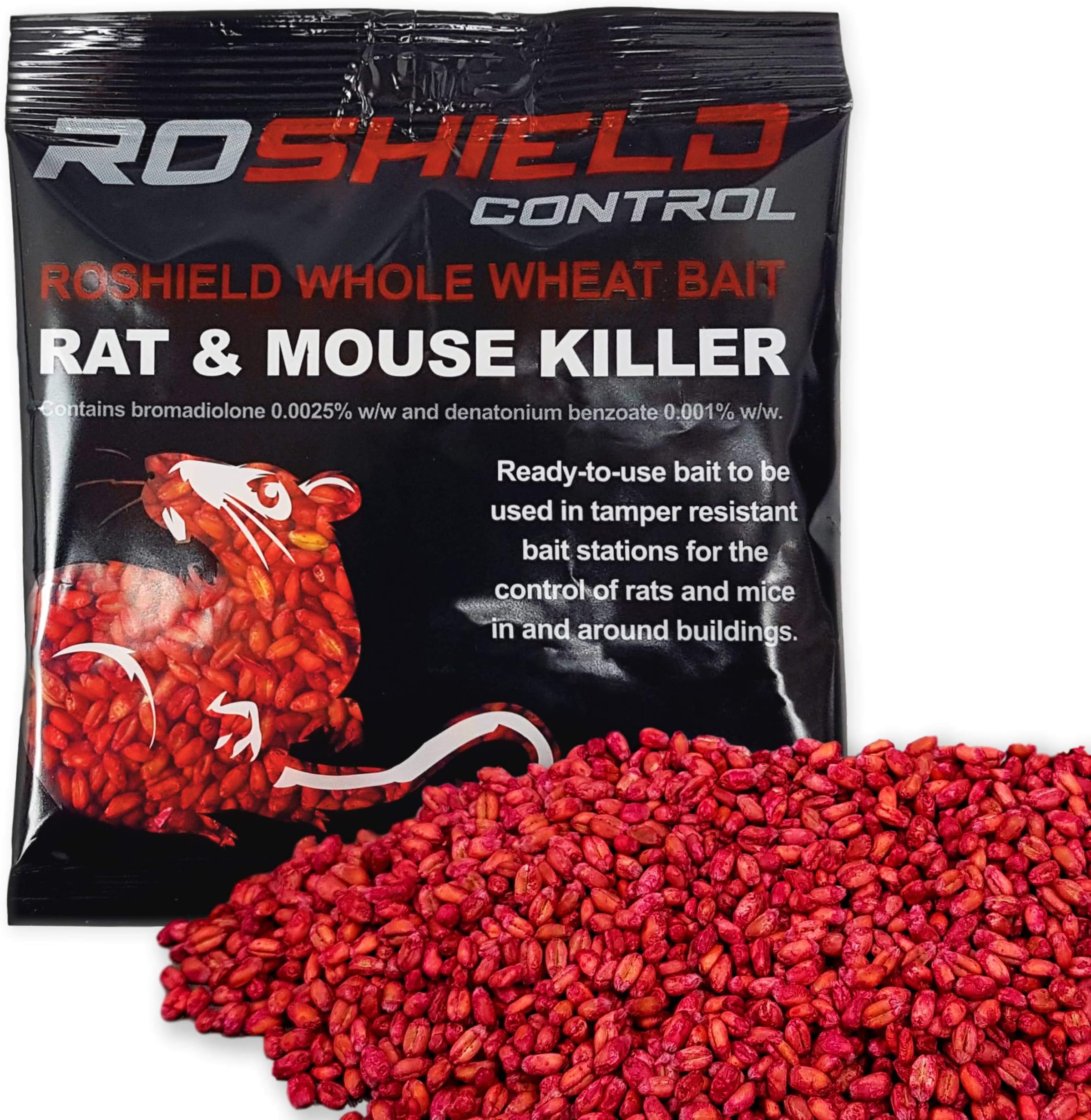 ROSHIELD 600g Rat & Mouse Rodent Poison Killer Control & Treatment Kit ...