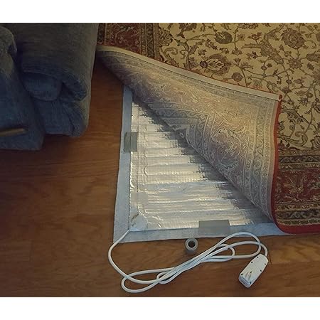 Amazon.com: RugBuddy Speedheat 500 Under Rug Space Heater (7' 9" x 5' 3 ...