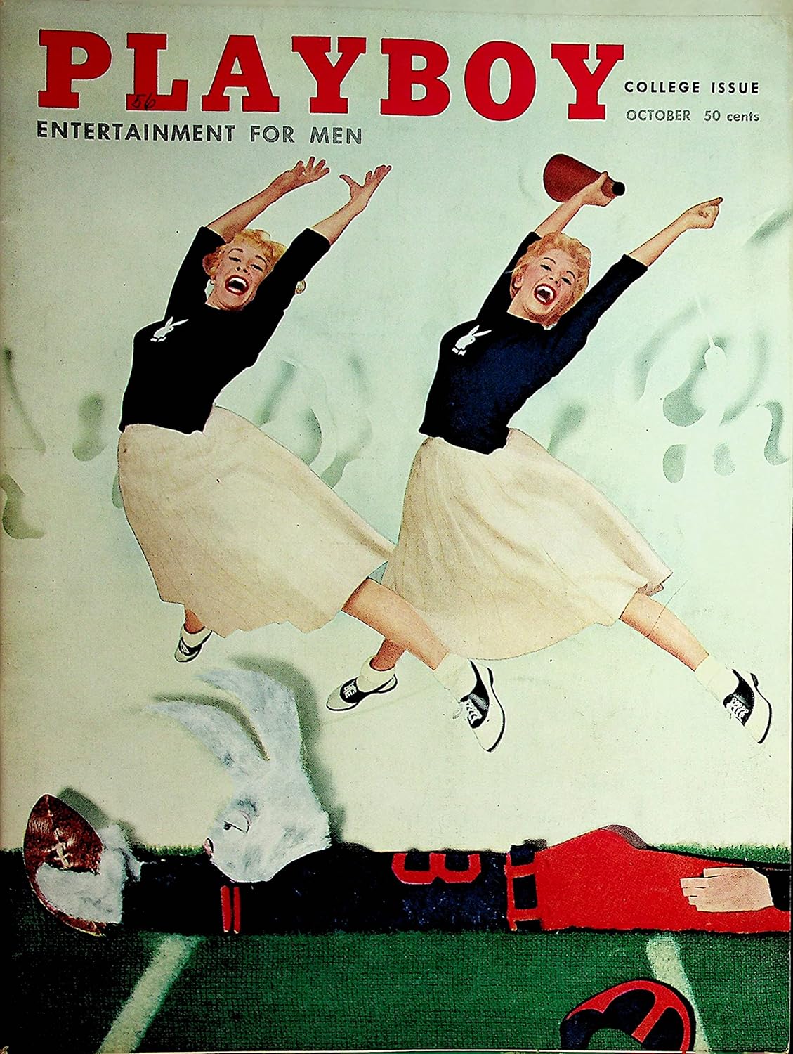 Amazon.com: Playboy Magazine Janet Pilgrim Centerfold October 1956: Libros