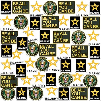 Amazon.com: Army 50ct Vinyl Large Deluxe Stickers Variety Pack - Laptop ...