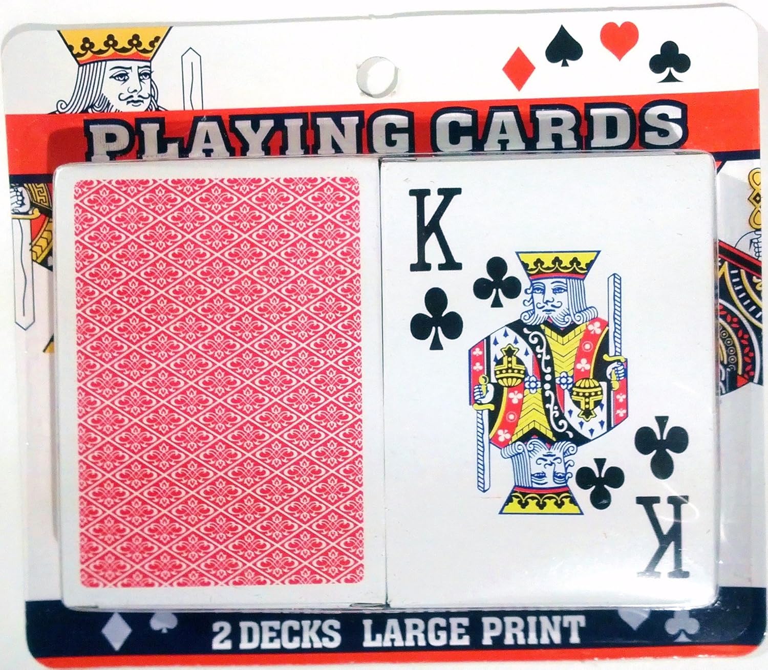 LARGE PRINT PLAYING CARDS 2 Pack, Standard Playing Card Decks - Amazon Canada