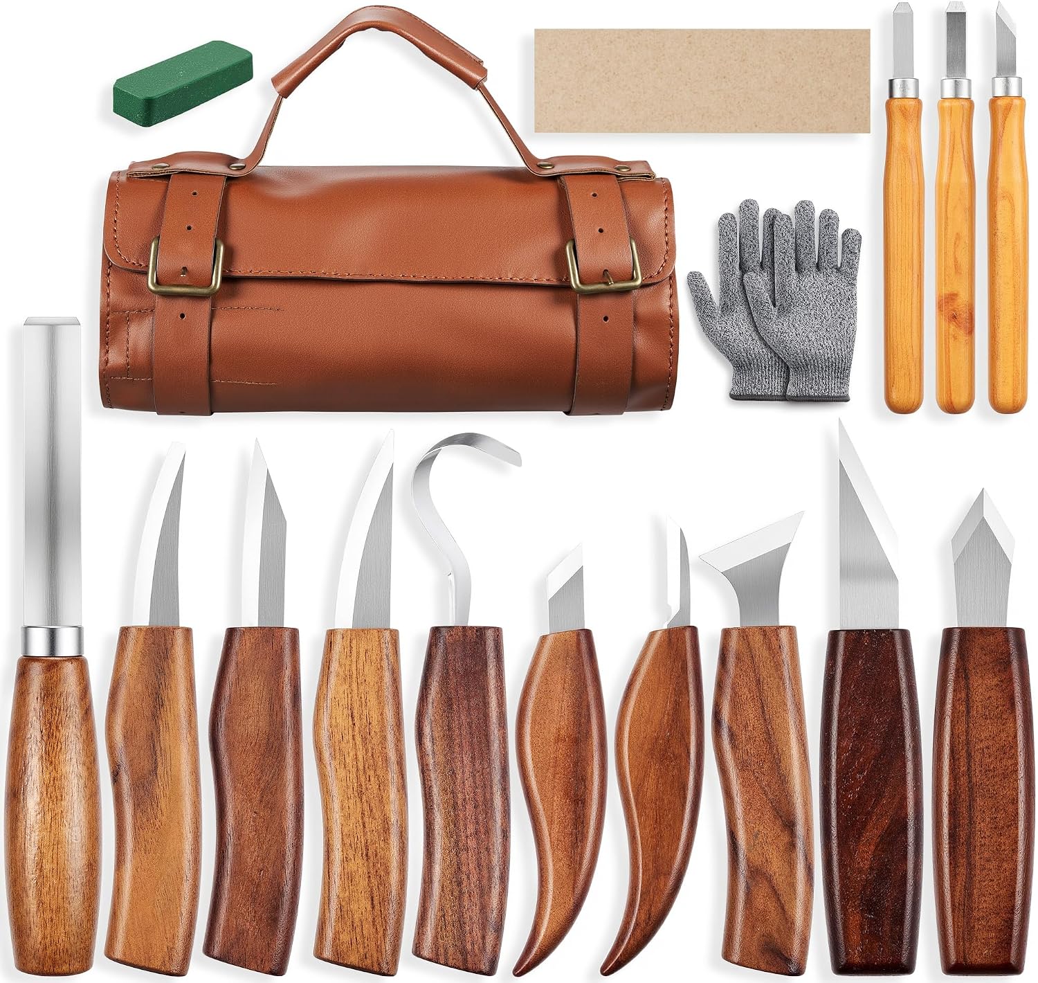 Amazon.com: Wood Carving Kits, Wood Whittling Kit, Wood Carving Knife ...