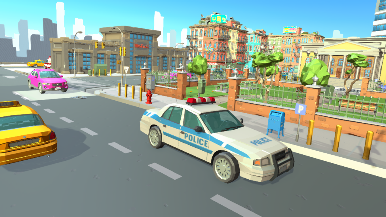 Crime City Blocky Police Car Gangster Chase 3D-Amazonアプリストアのアプリ