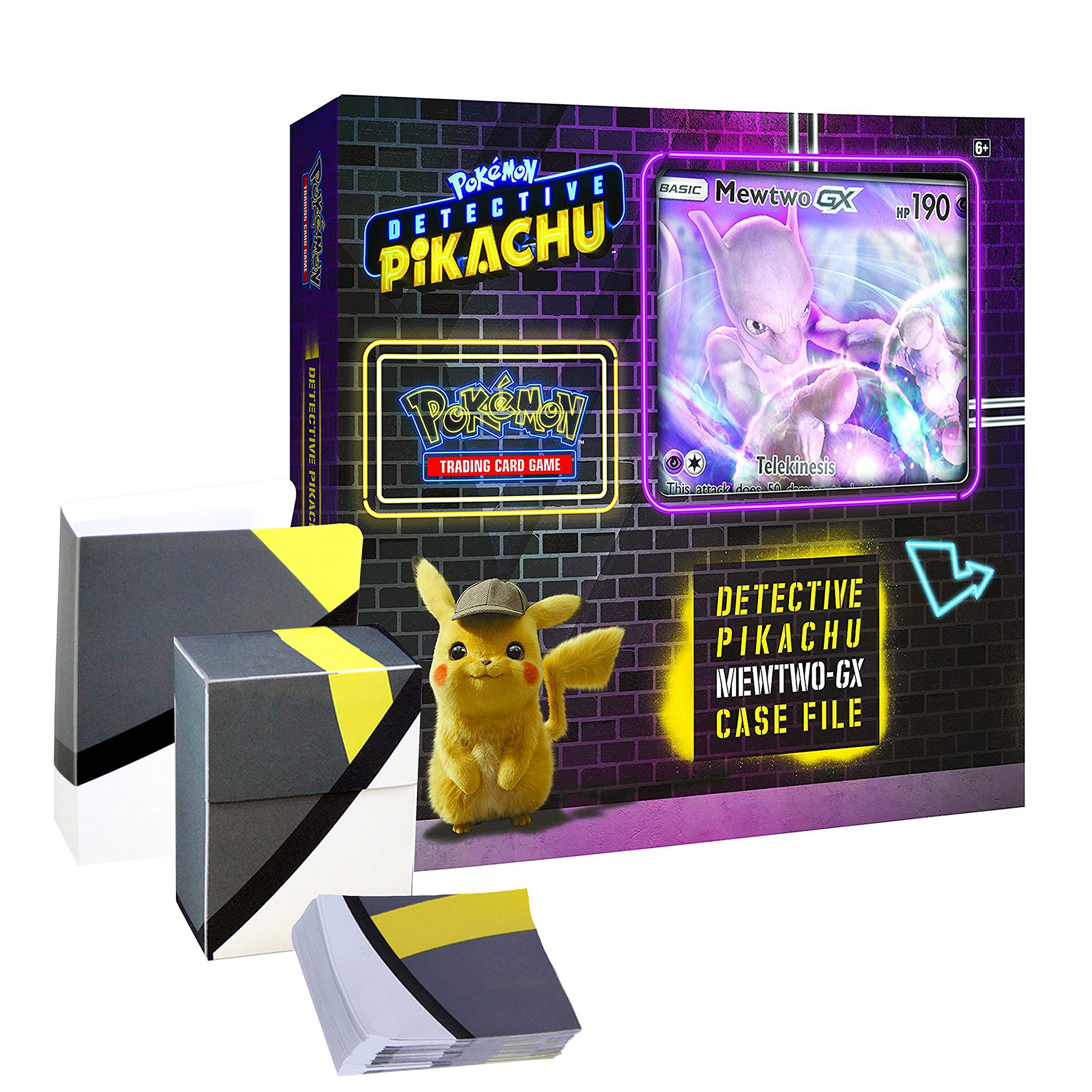 Buy Pokemon TCG: Detective Pikachu Mewtwo-Gx Case File + 6 Booster Pack ...