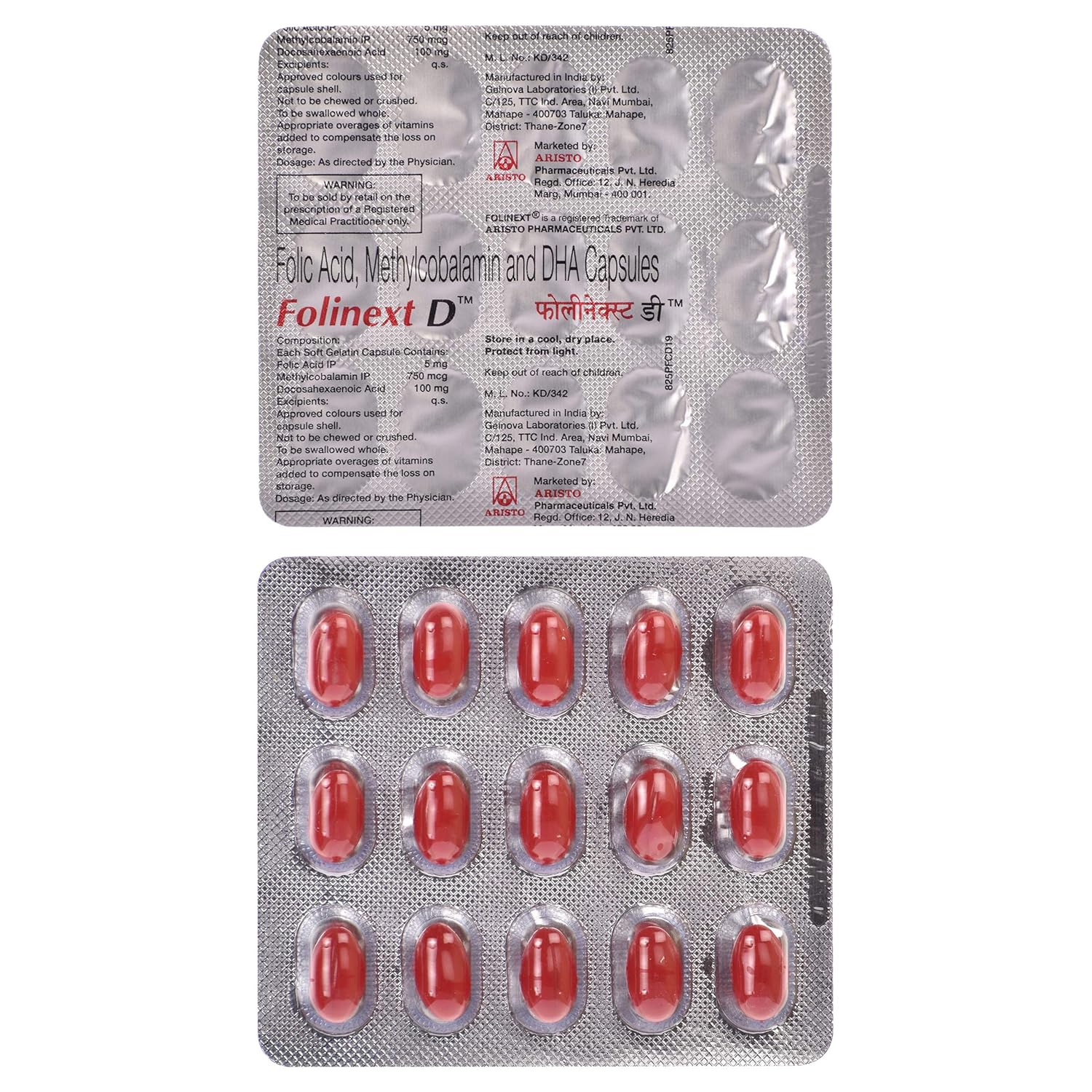 Folinext D - Strip of 15 Capsules : Amazon.in: Health & Personal Care