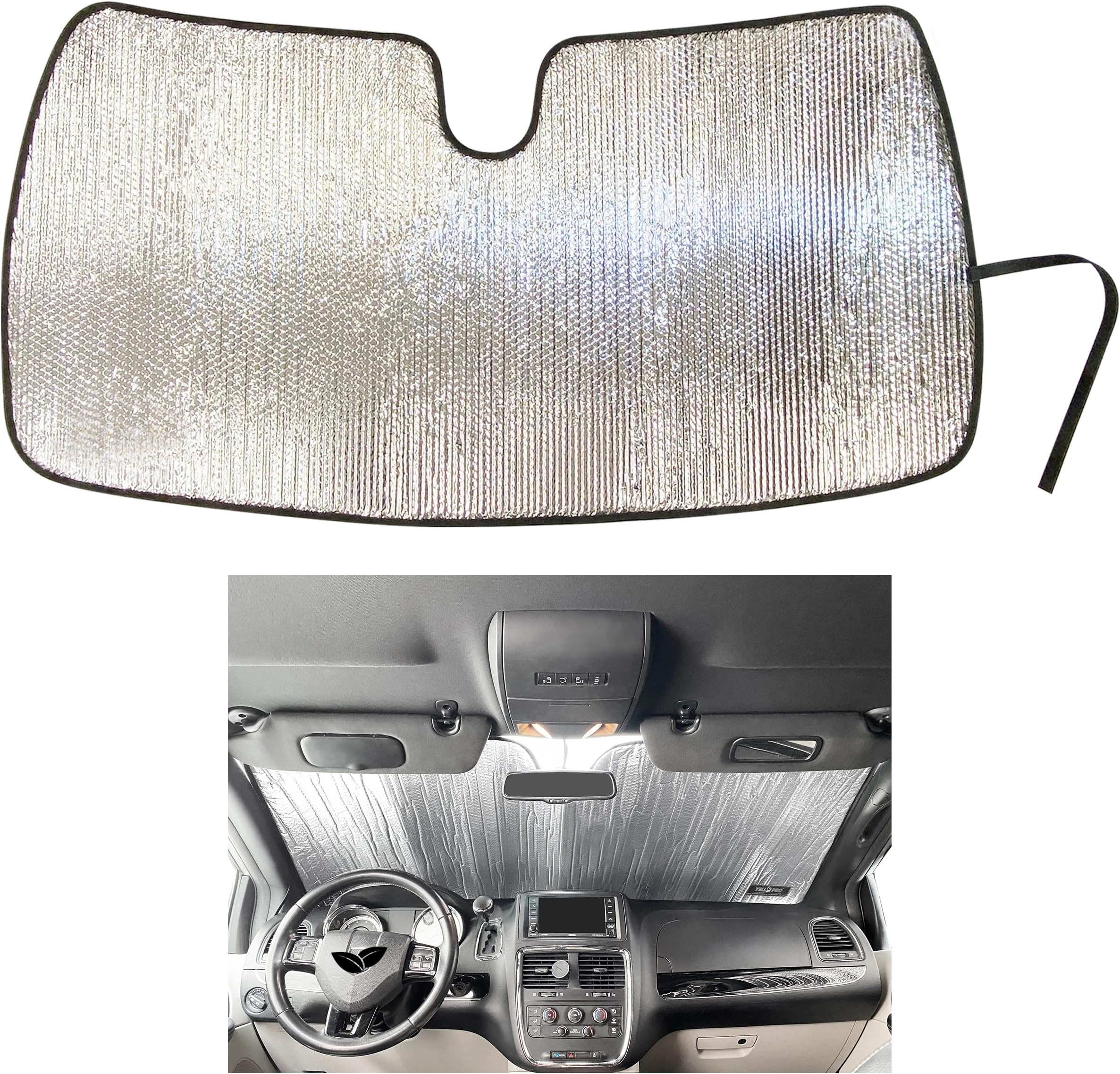 Amazon.com: YelloPro Custom Fit Reflective Front Windshield Sunshade ...