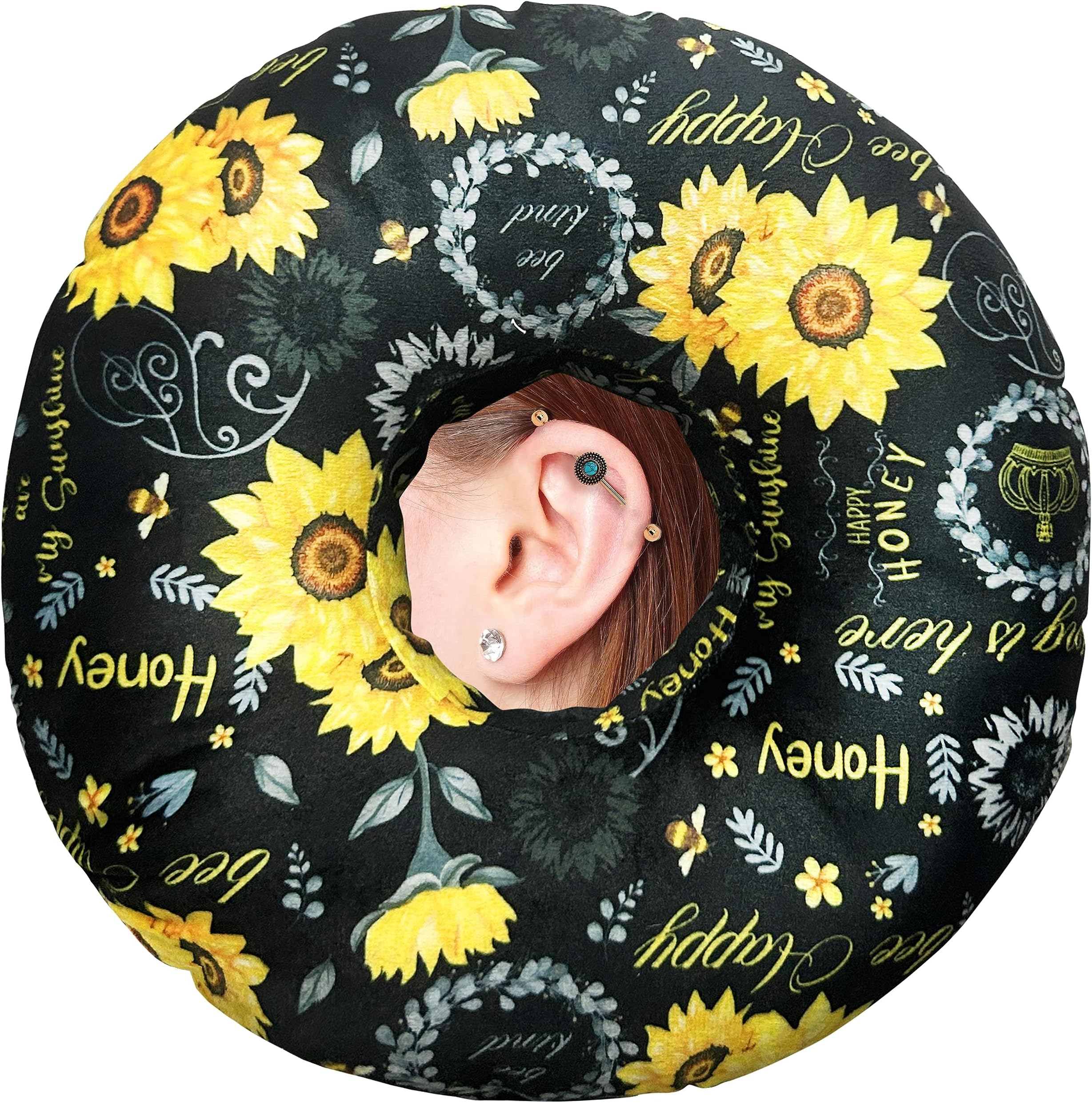 Amazon.com: FSSZMQSM Ear Piercing Pillow for Side Sleepers with Ear ...
