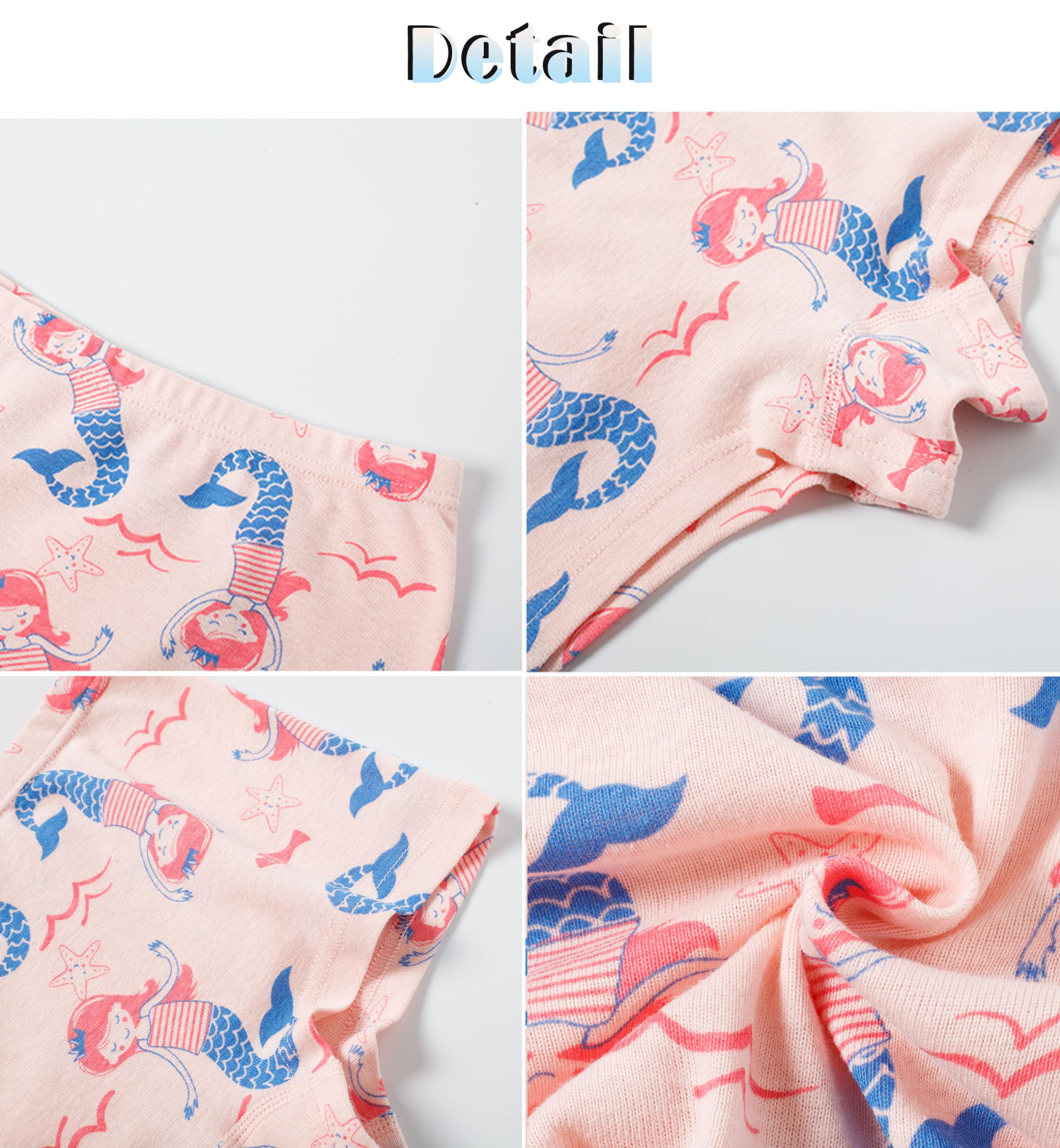 Snapklik.com : Girls Mermaid Castle Underwear Soft Girls Boy Shorts ...
