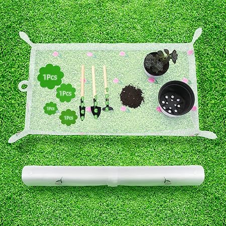 Amazon.com : Repotting Mat for Indoor Plants Waterproof Clear Potting ...