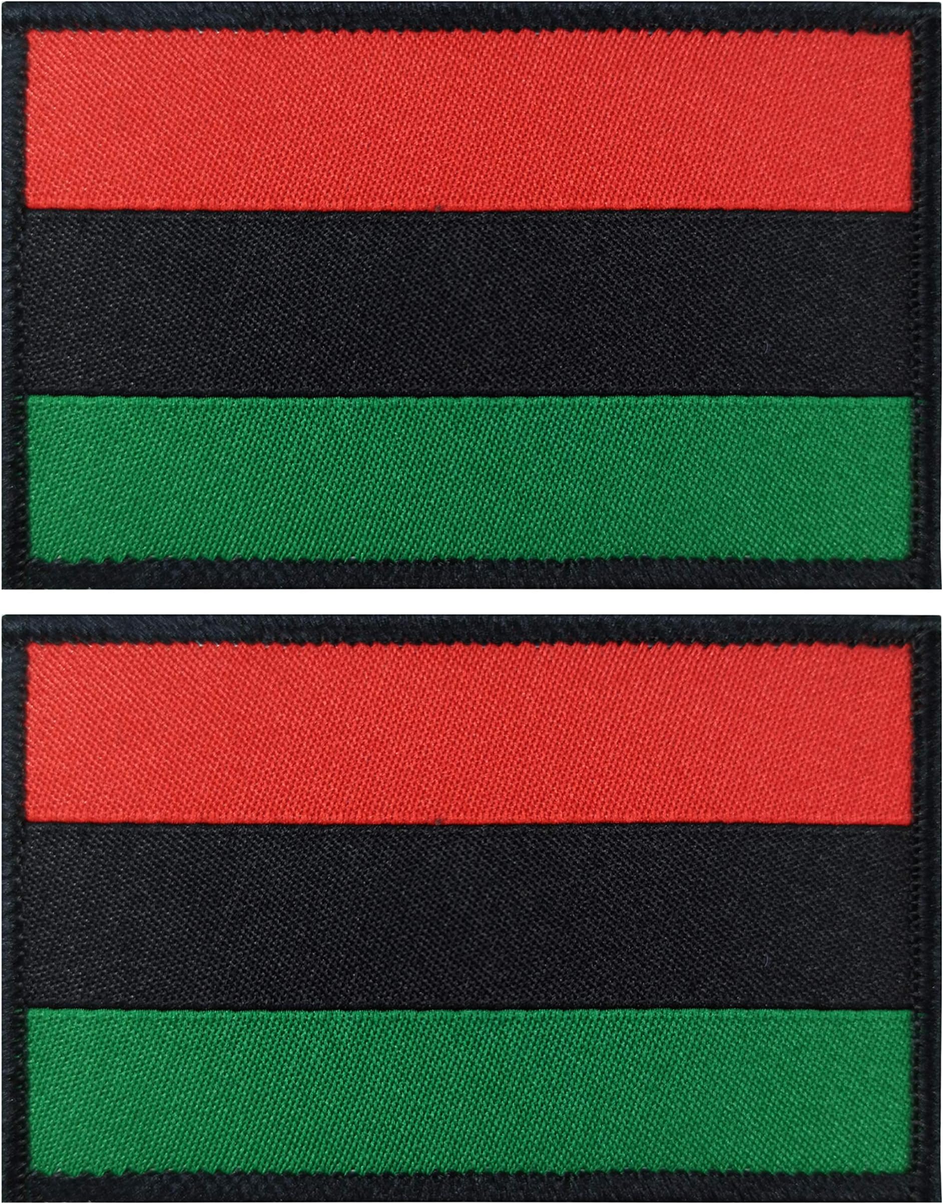 Amazon.com: JBCD 2 Pack Afro American Flag Patch African Flags Tactical ...