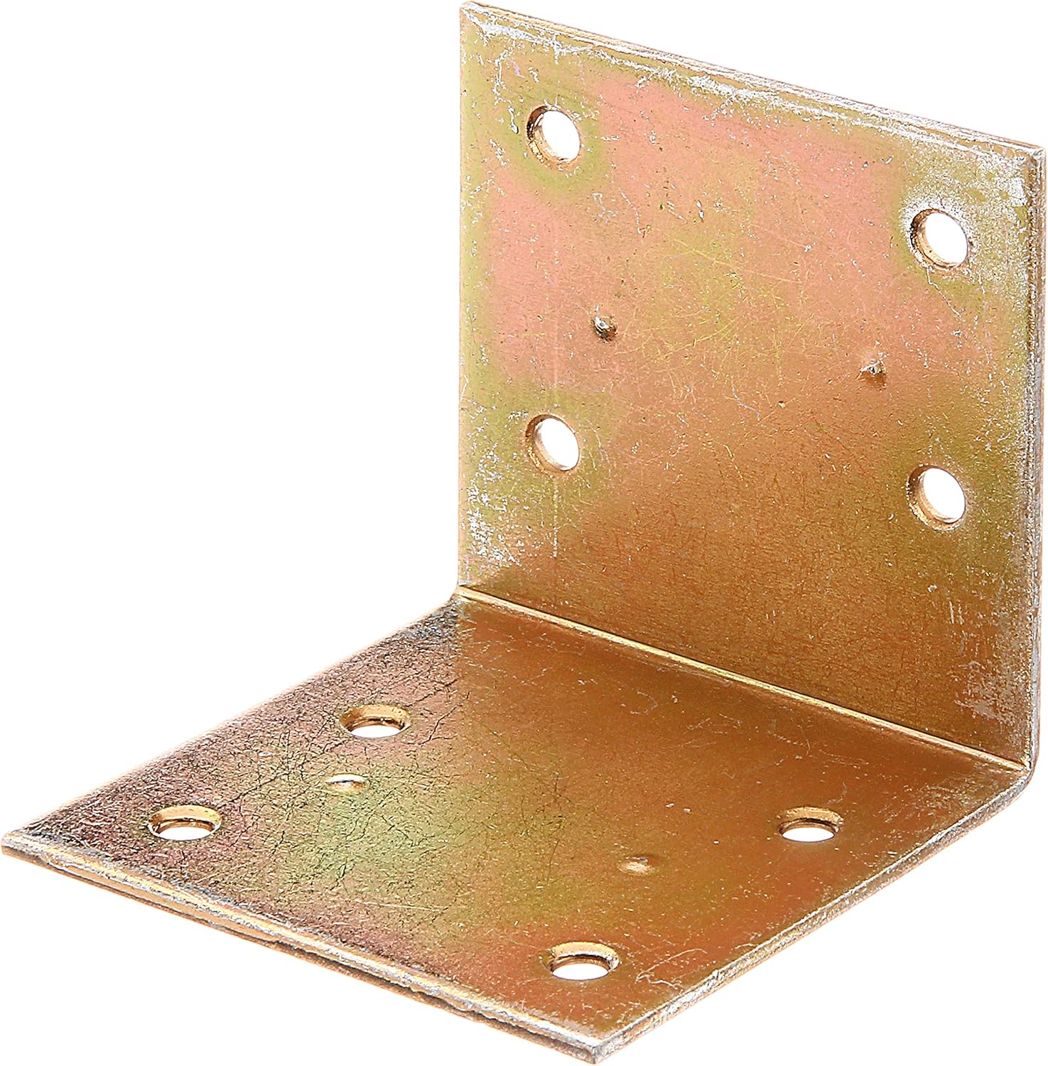 Wide Angle Bracket Unequal Yellow Galvanised Bulk Pack 60 X 60 X 60 Mm