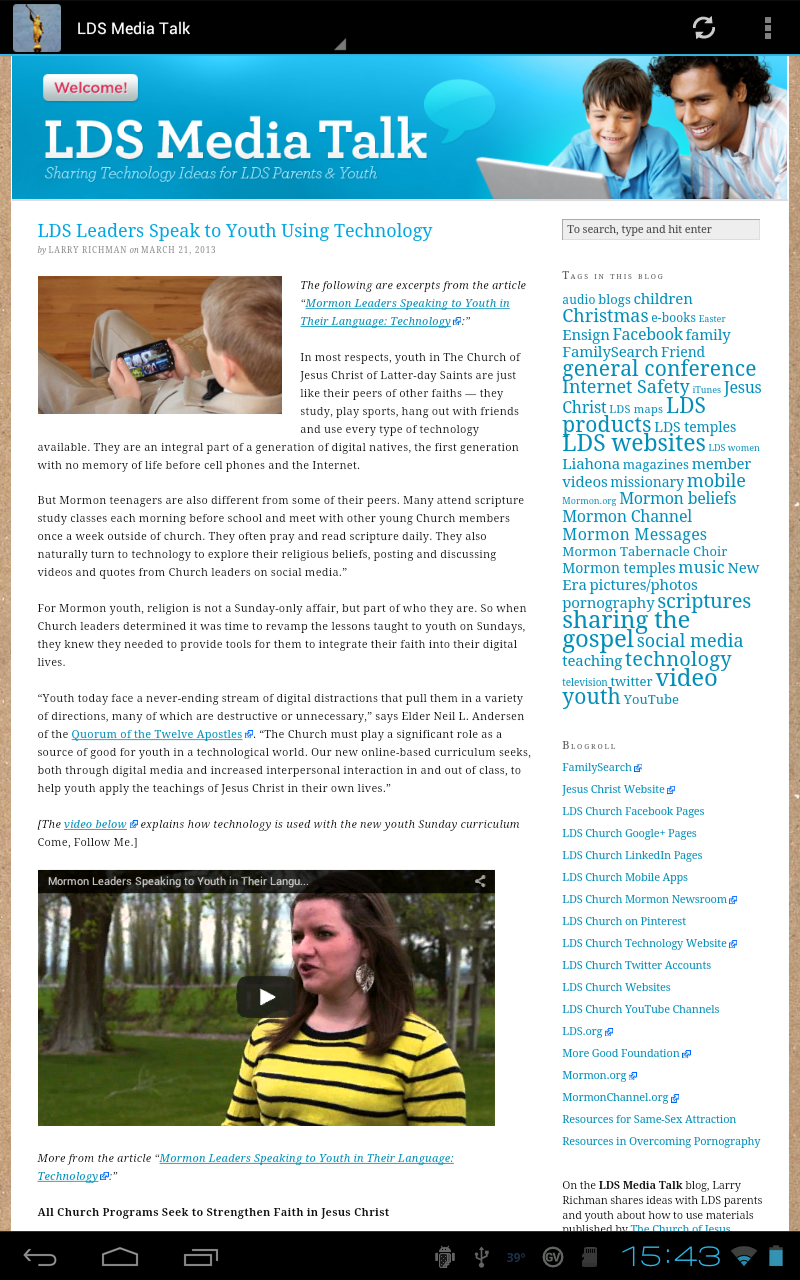 LDS Blogs - App on Amazon Appstore