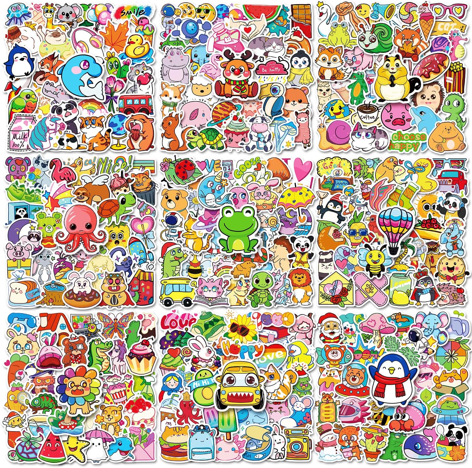 Amazon.com: 1000 PCS Random Stickers,Waterproof Water Bottle Stickers ...