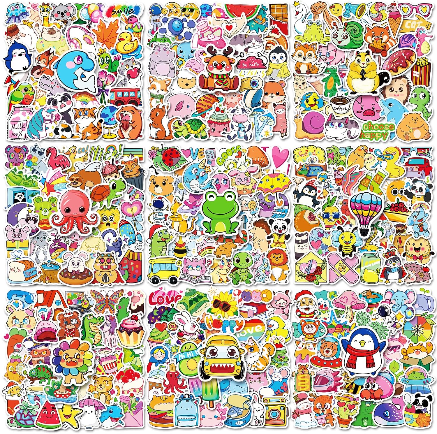 Amazon.com: 1000 PCS Random Stickers,Waterproof Water Bottle Stickers ...