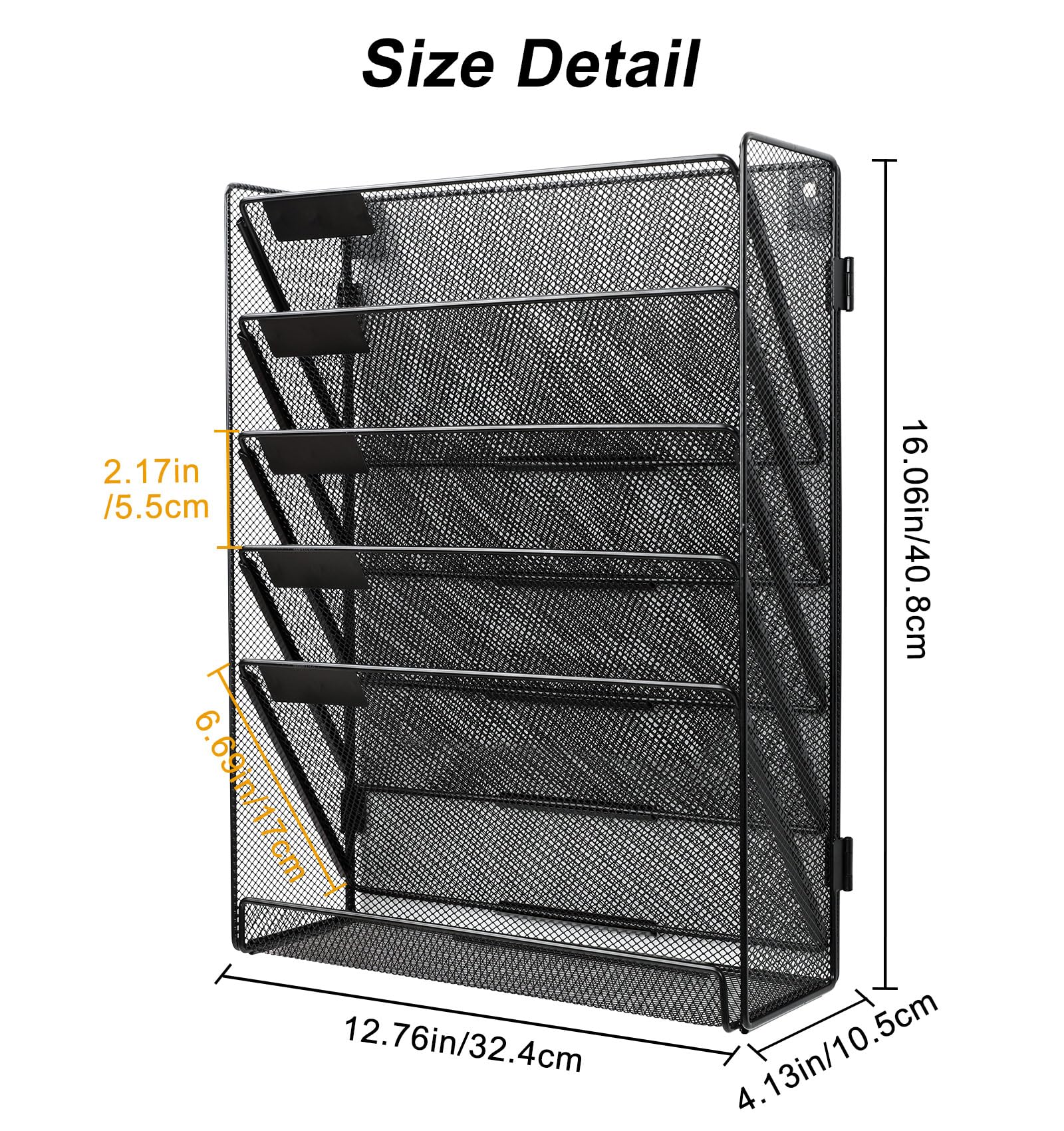 Snapklik.com : EasyPAG Office Wall Organizer Hanging Wall File Holder 5 ...