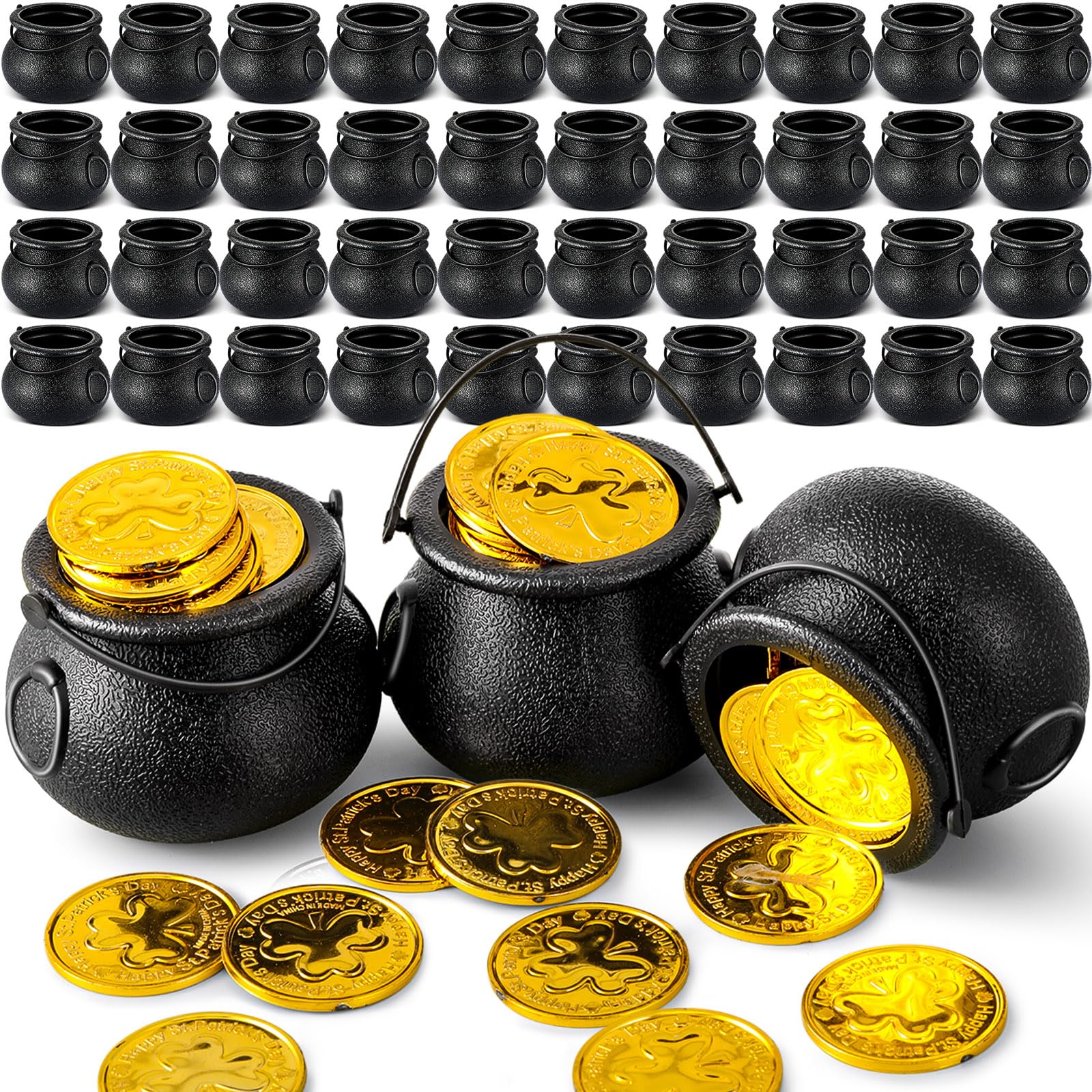Amazon.com: Silipull 348 Pcs St Patrick's Day Cauldrons Set Include 48 ...