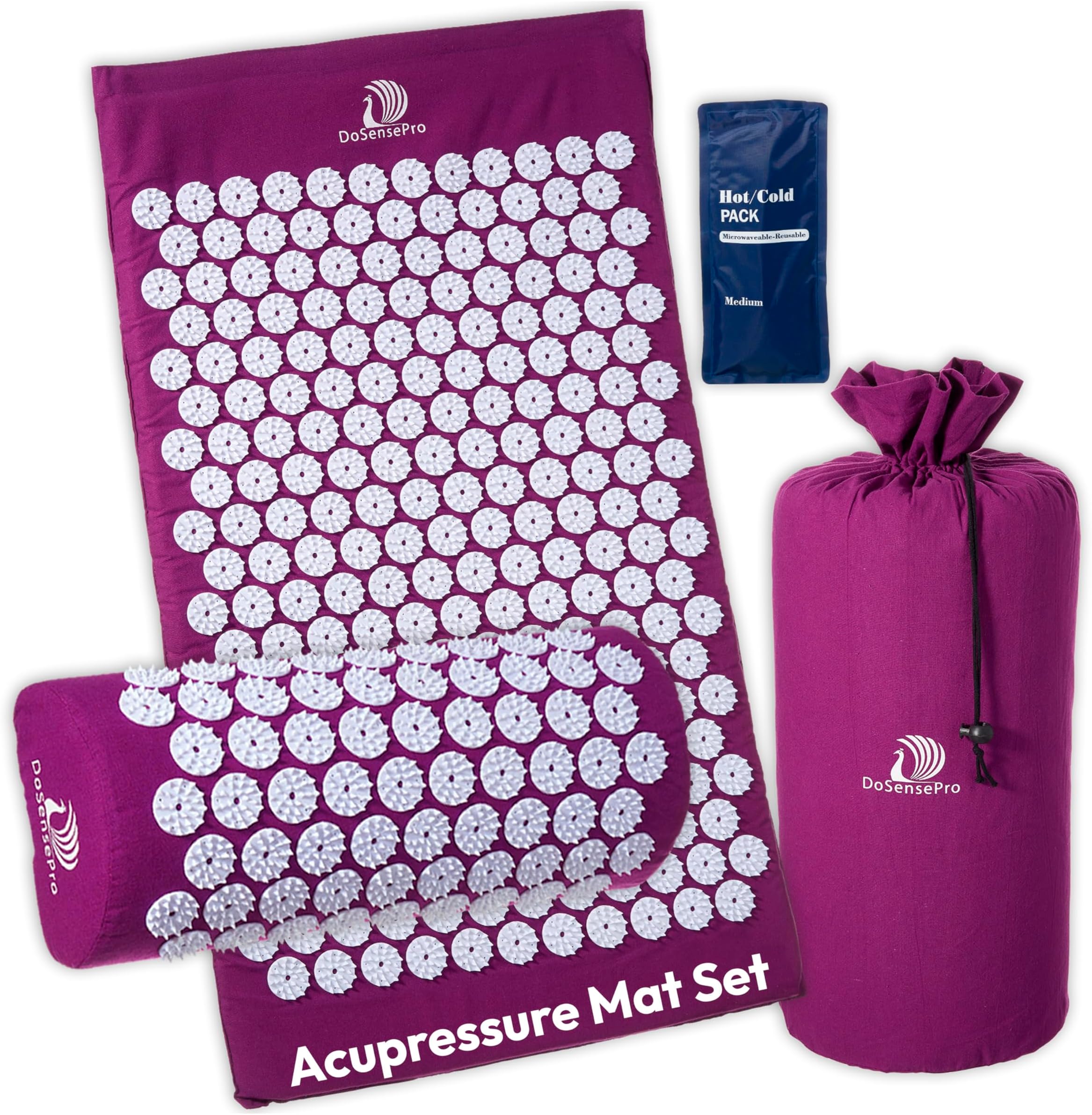 Amazon.com: Acupressure Mat and Pillow Set for Lower Back Pain Relief ...