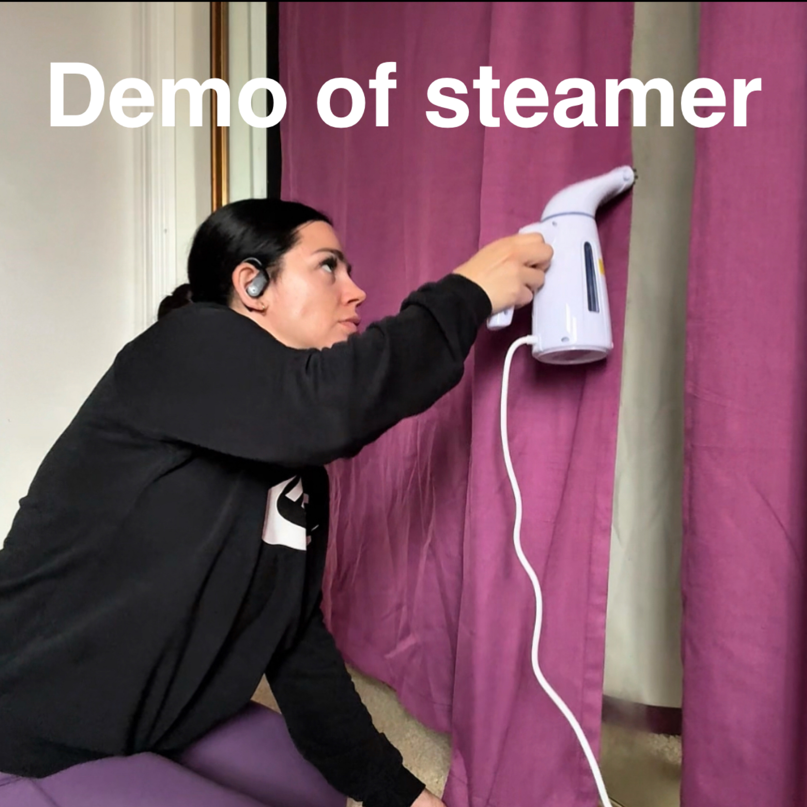 Watch Before and after demo of this steamer on curtains! on Amazon Live
