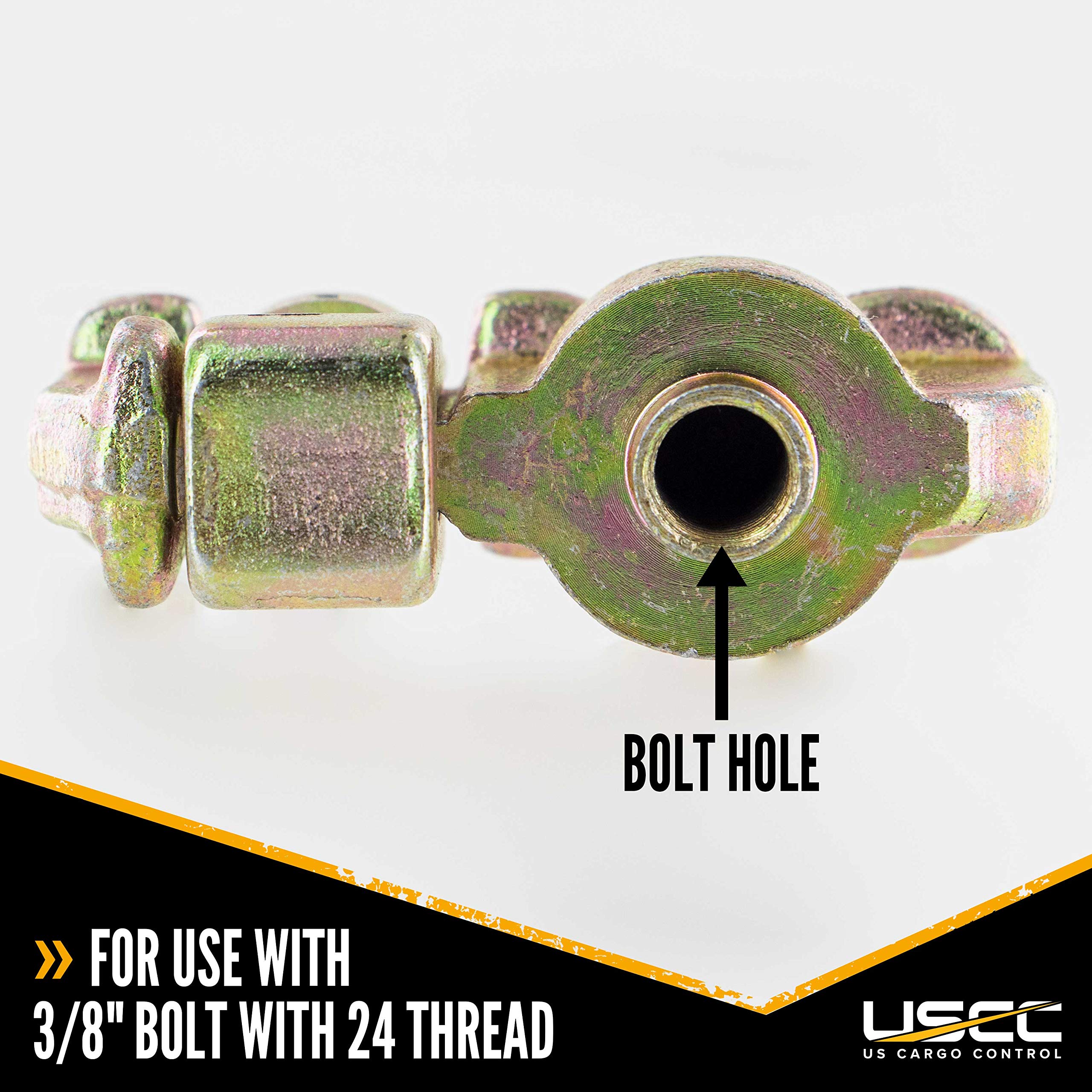 US Cargo Control L Track Double Stud Fitting with Bolt Thread - Use ...