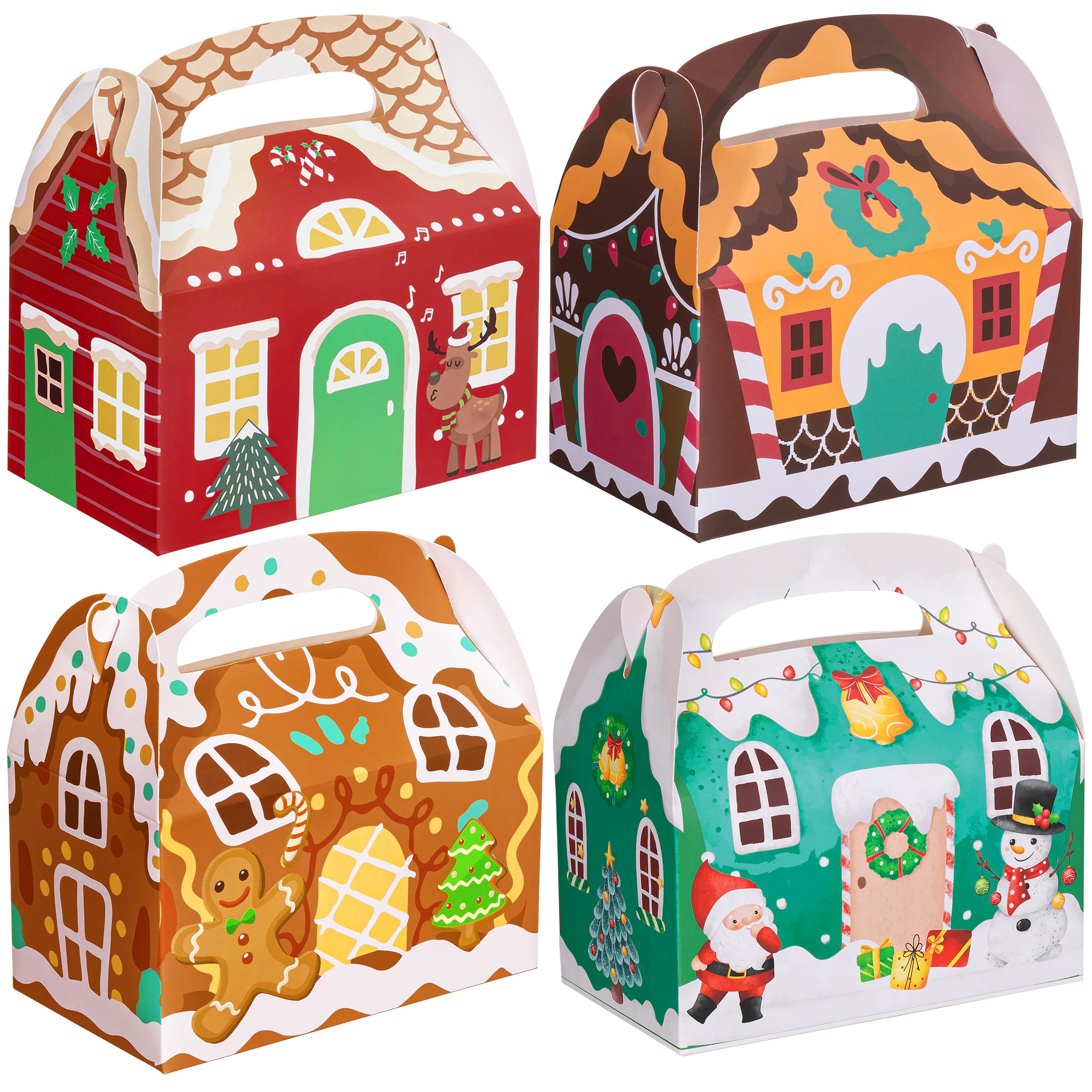 Snapklik.com : Sunolga 24 Pieces 3D Christmas Cardboard Treat Gift ...