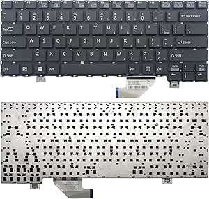 Amazon.com: LARHON New Black US English Laptop Replacement Keyboard for ...