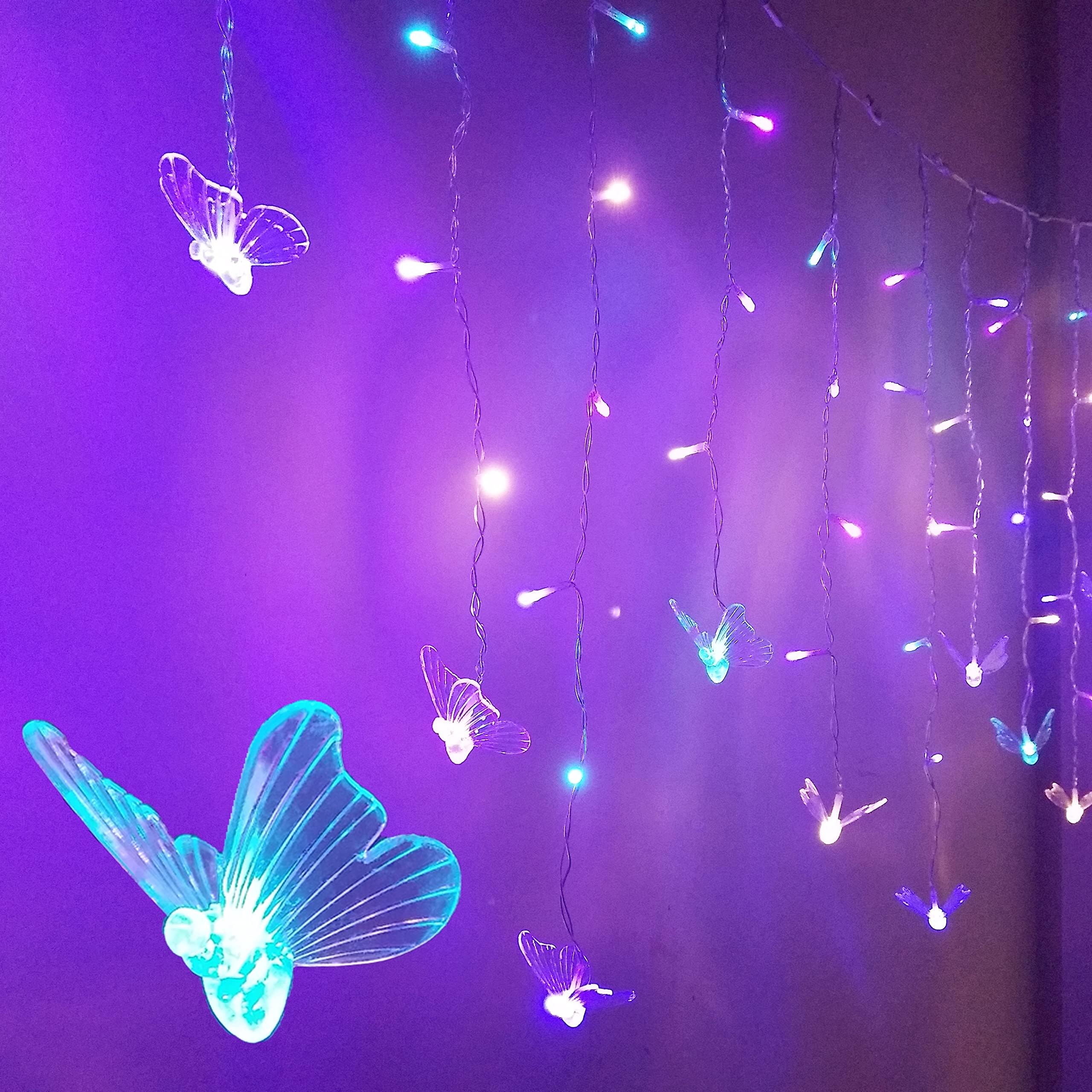 Amazon.com: HDNICEZM Butterfly String Lights,Twinkle Lights 8 Lighting ...