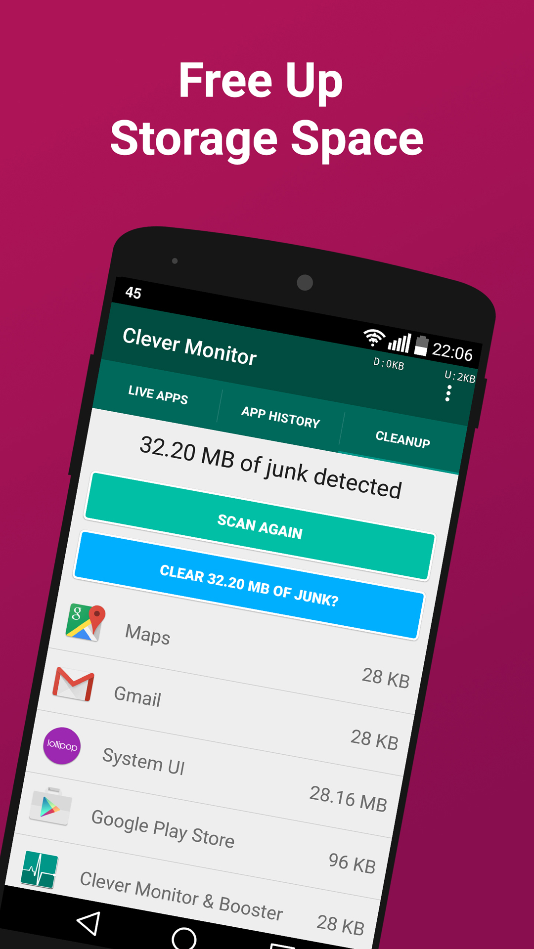 Clever Monitor & Booster - App on Amazon Appstore