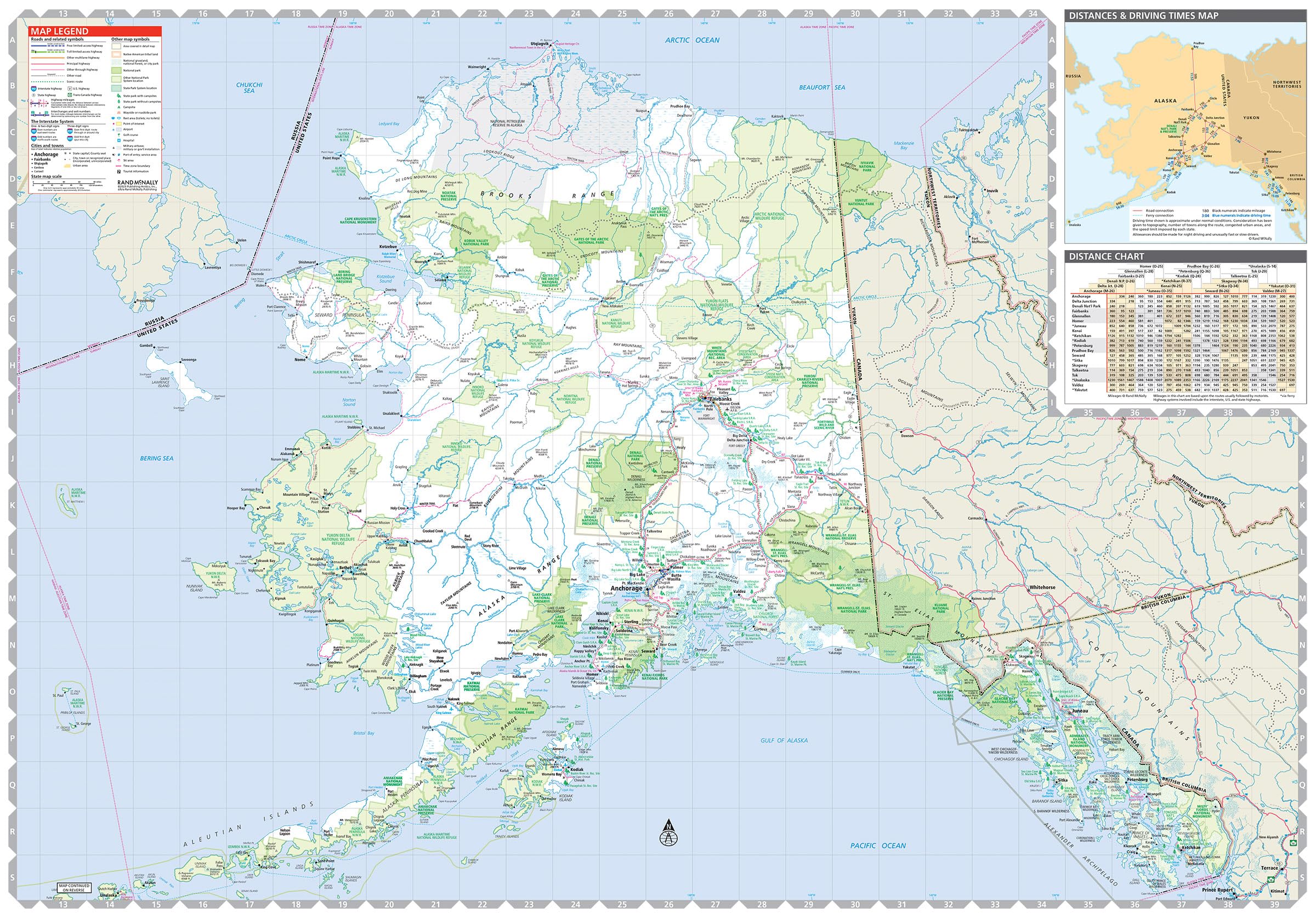 Alaska Road Map