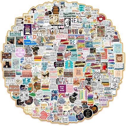 Amazon.com: 200 Pcs Reading Stickers for Women Men, Book Stickers ...