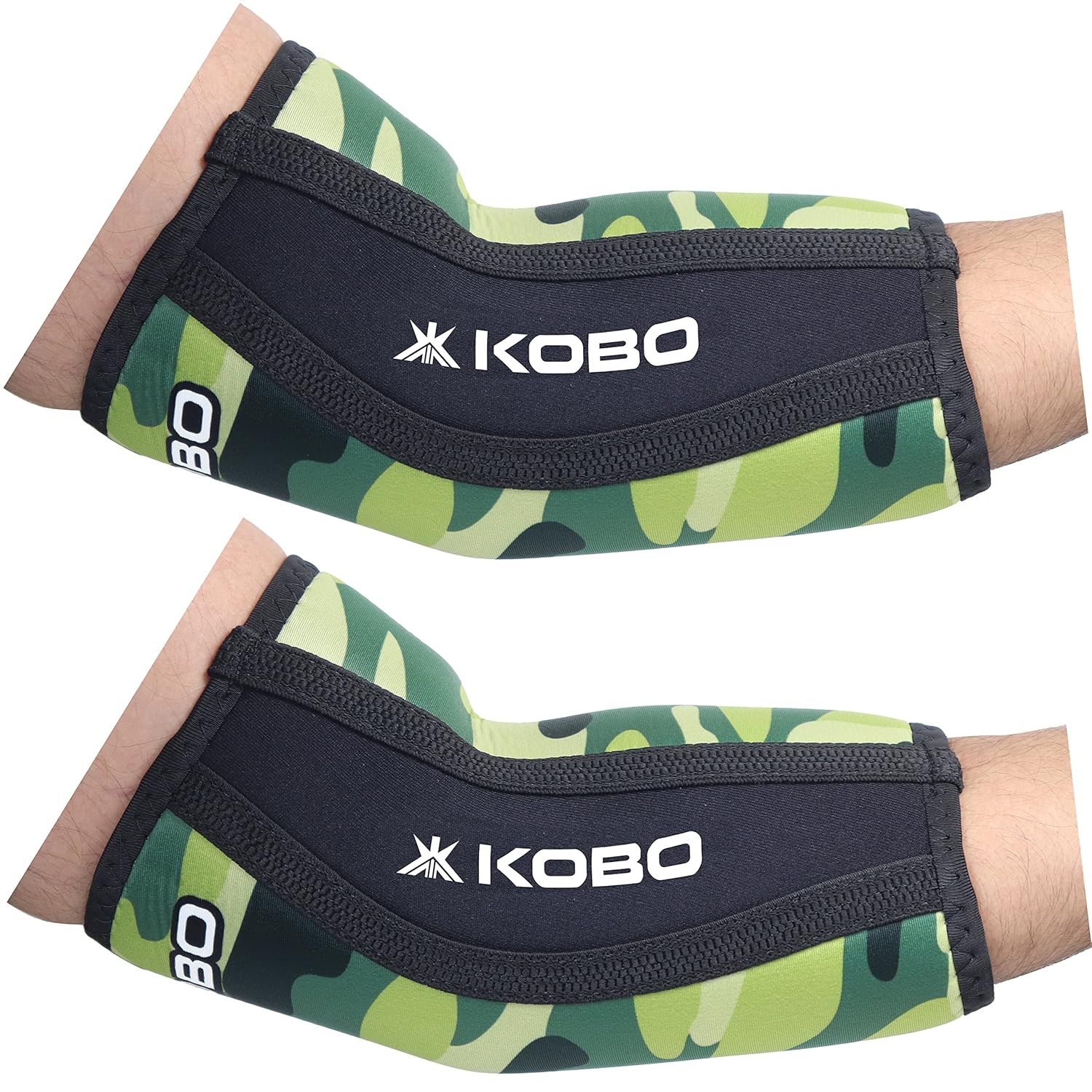 Buy Kobo Power Weight Lifting Elbow Sleeves/Elbow Wraps Bandages 5 mm ...