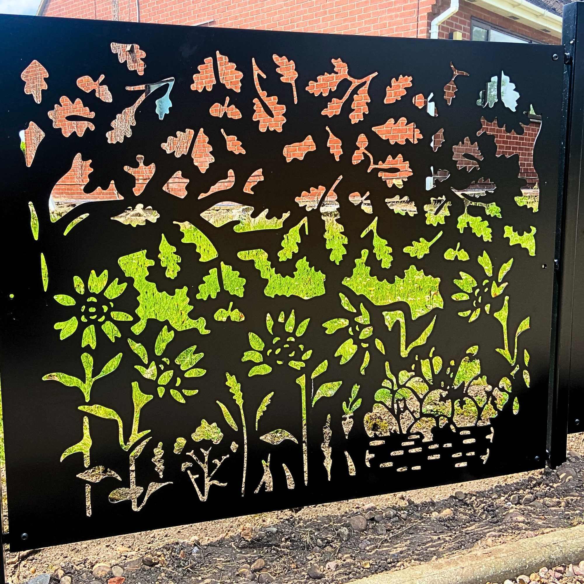 Art Cut Out Metal Panels Garden Metal Fences Laser Cut Panels Steel
