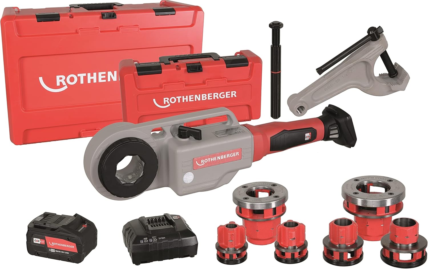 ROTHENBERGER Supertronic 2000 E Battery-Powered Thread Cutting Machine ...