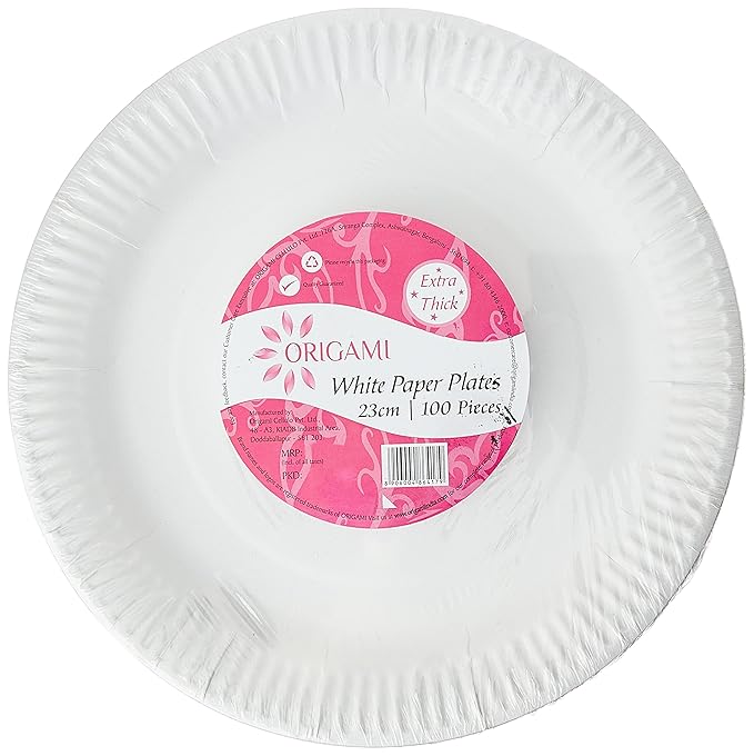 Origami Plates - 100 Pieces : Amazon.in: Home & Kitchen